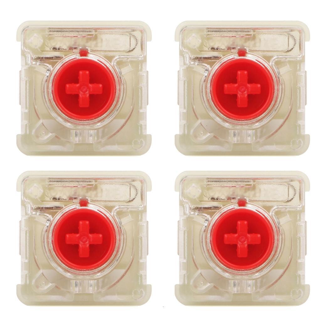 JNANEEI RGB Cherry MX Switches Low Profile RGB Silver/Red Switch Thiner ...