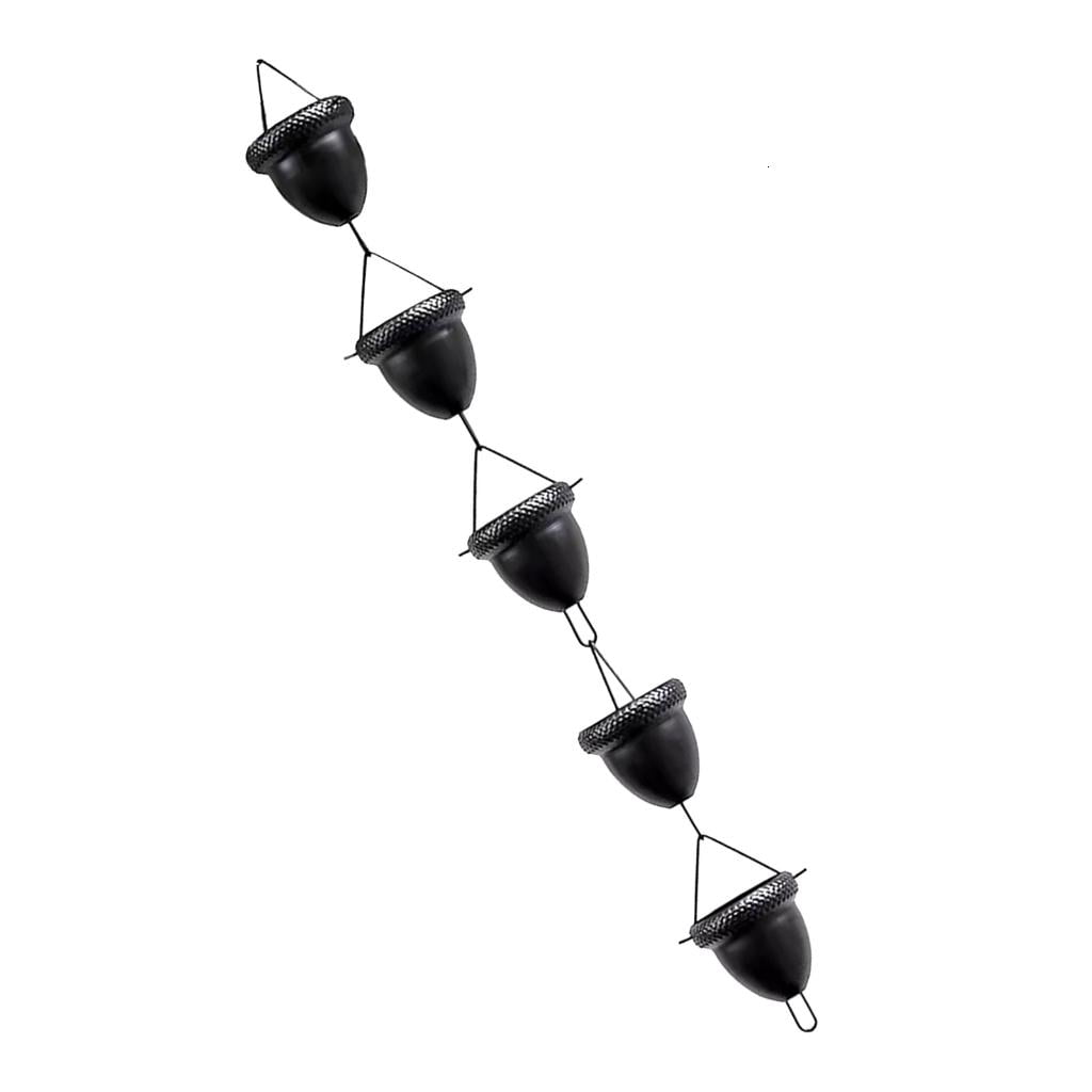 JNANEEI Rain Chain Set Acorn Cup Rain Chain for Gutters Rain Chain Cups ...