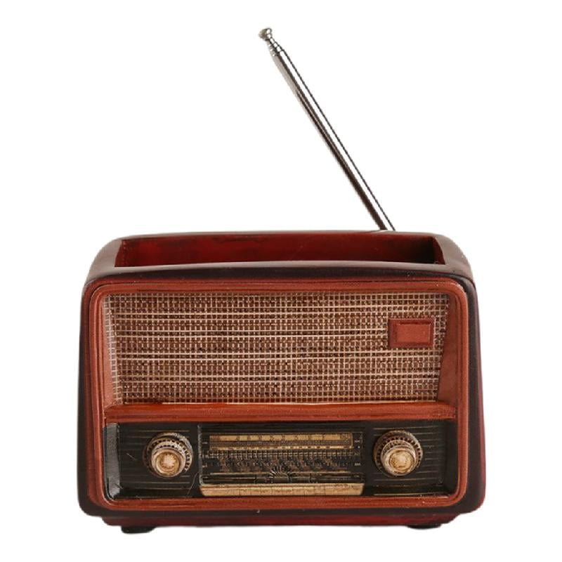 JNANEEI Retro Radio Shaped Flower Pot Indoor Plant Pots Drainage ...