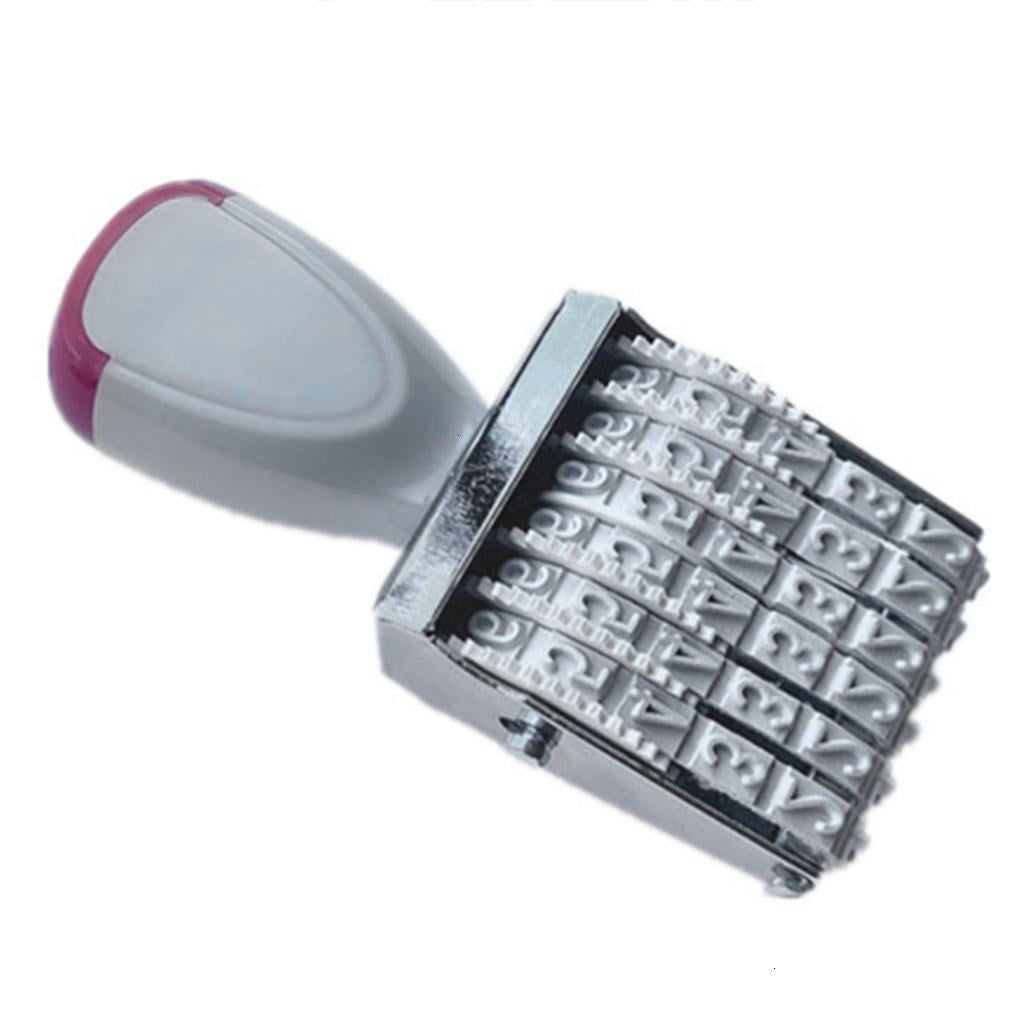 JNANEEI Rubber Stamp Line Dater 6 Digits Or 8 Digits Rubber Offfice Stamp Number Stamp - Walmart.com
