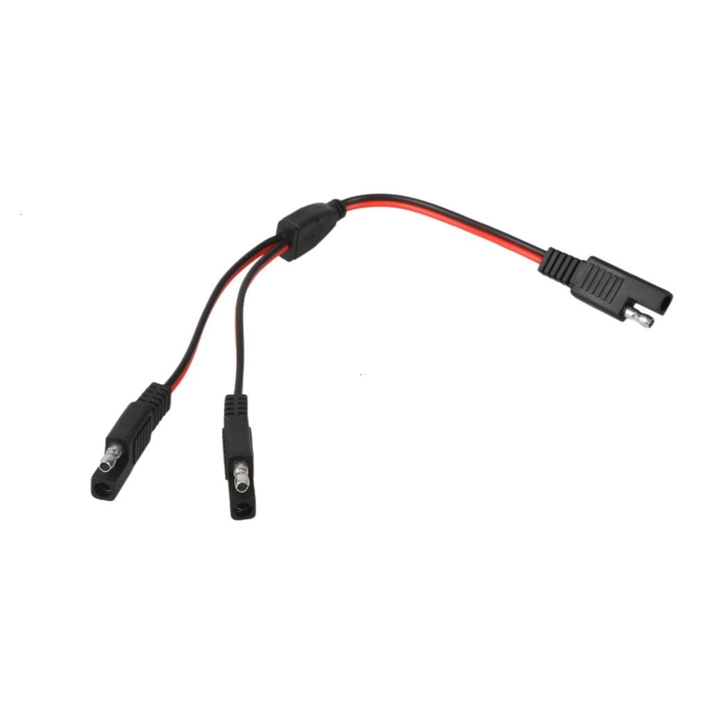 JNANEEI SAE Y Splitter Adapters Cable SAE 1 to 2 SAE Power Automotive ...