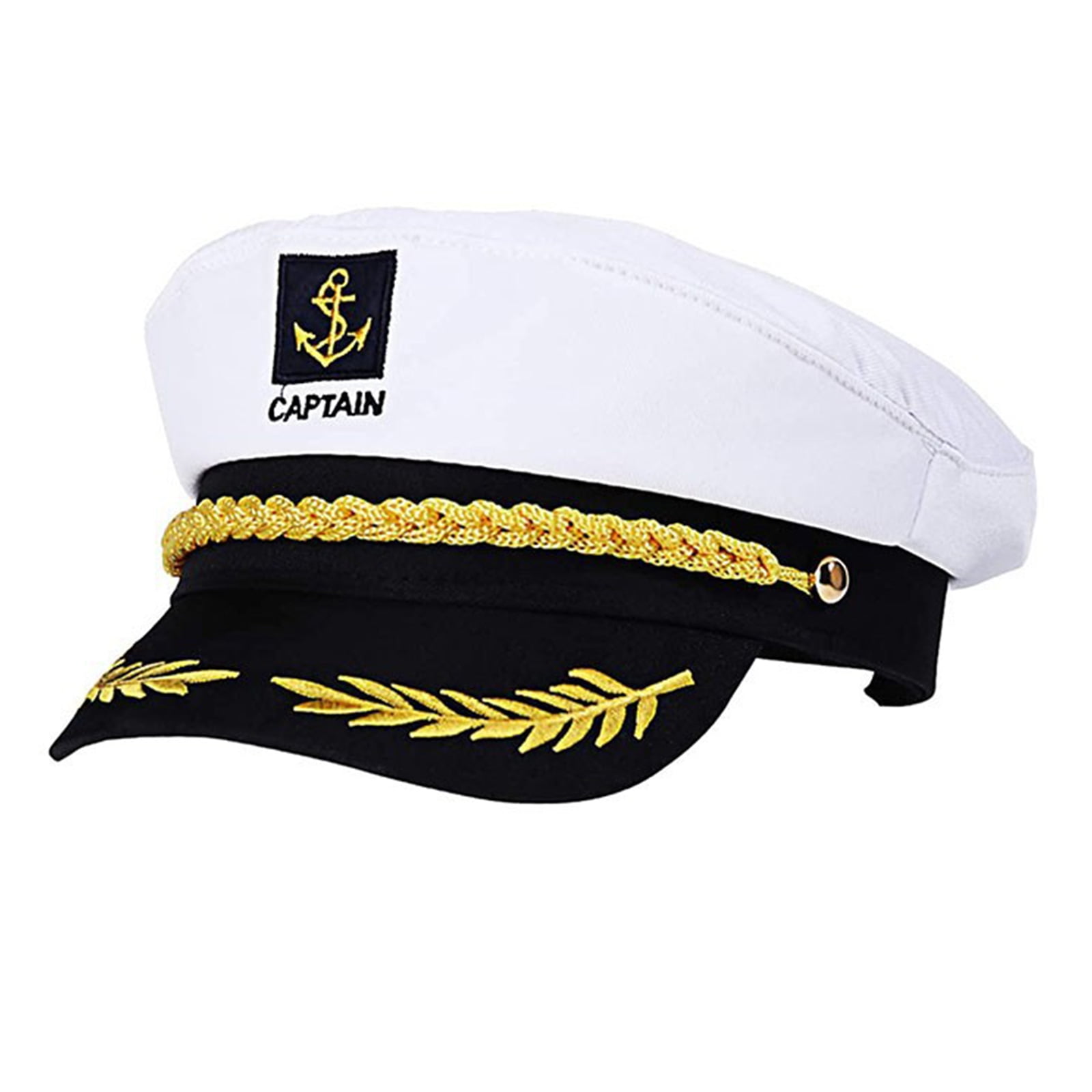 JNANEEI Sailor Hat Sailor Captain Costume Sailor Cap Men Yacht Captain ...
