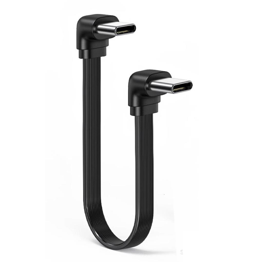 JNANEEI Short 66W USB C to USB C Fast Charging Cable With 90 Degree ...