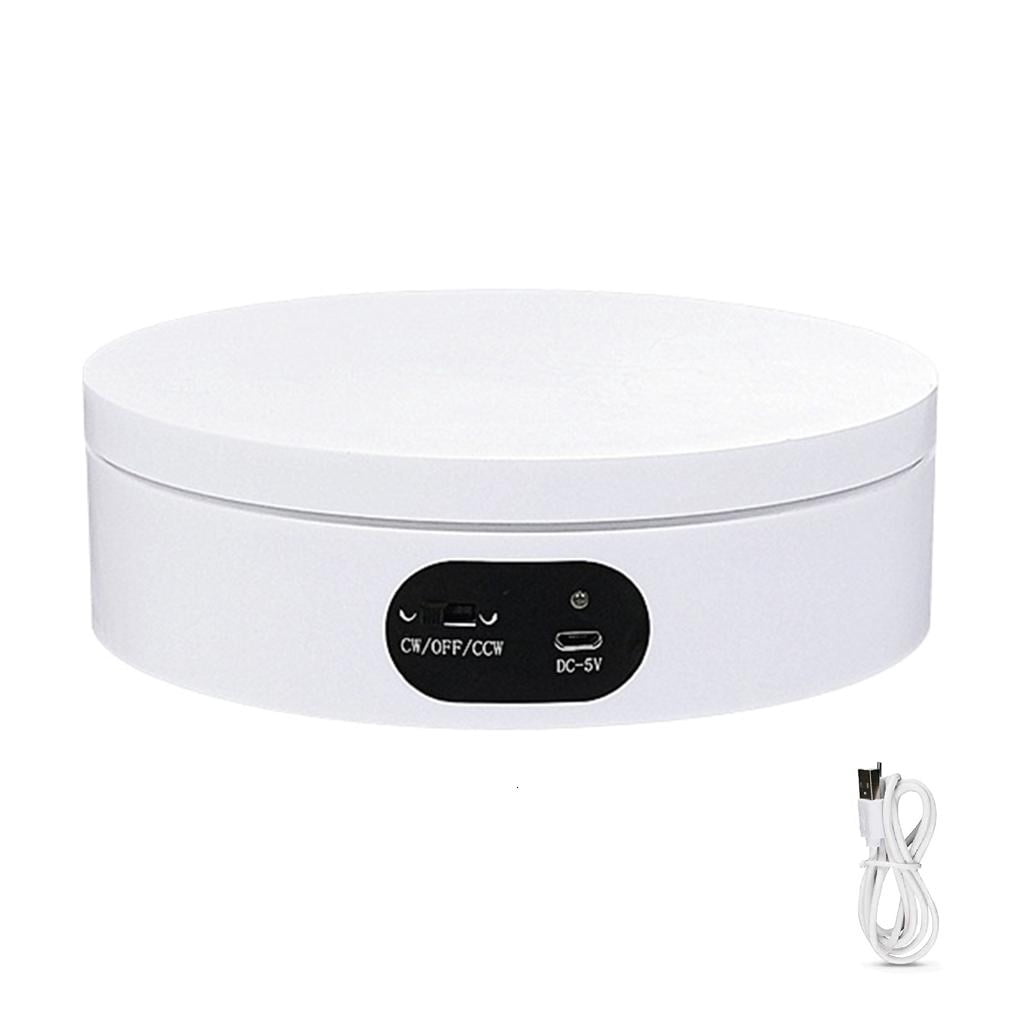 JNANEEI Smart Electric Turntable Jewelry Holder Automatic Rotating ...