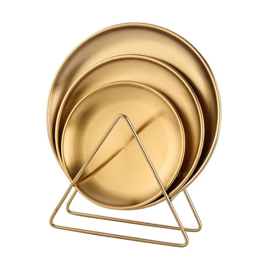 JNANEEI Spit Bone Dish Household Snacks Small Dish Stainless Steel ...