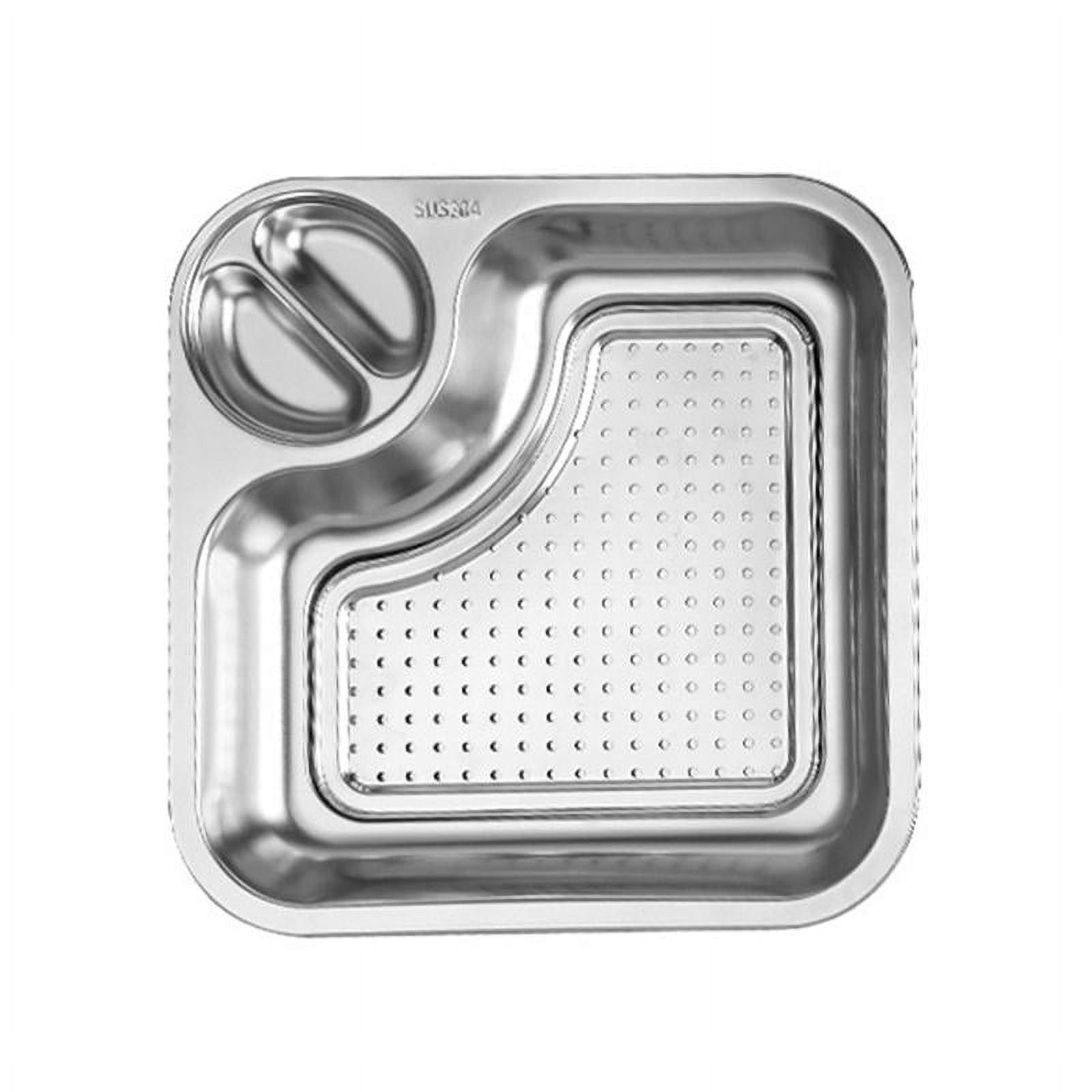 JNANEEI Stainless Steel Dumpling Plate Dipping Plate Fruit Snack Dish ...