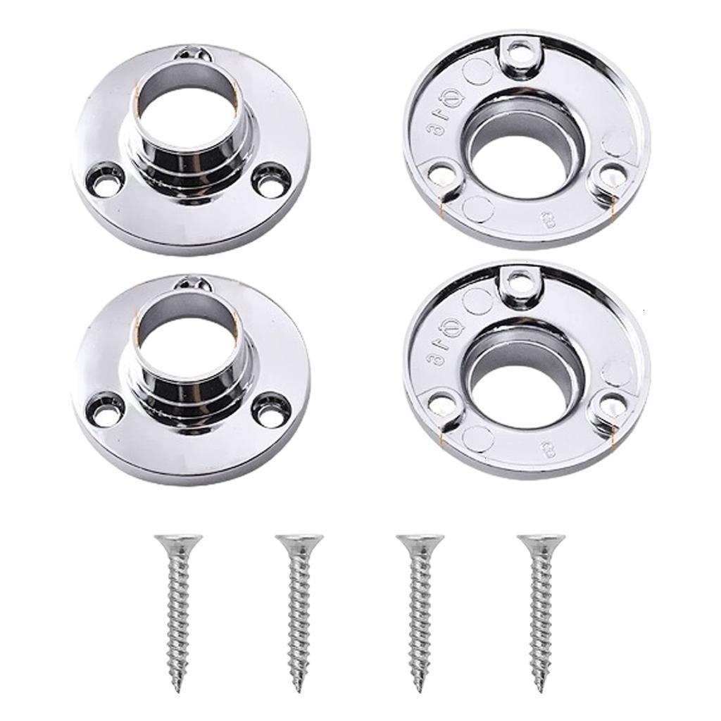 JNANEEI Steel Wardrobe Flange Base Wardrobe Flange Brackets set for ...