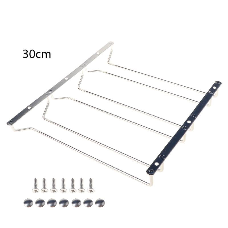 JNANEEI Stemware Racks Wire Hanging Rack Under Cabinet Stainless Steel ...