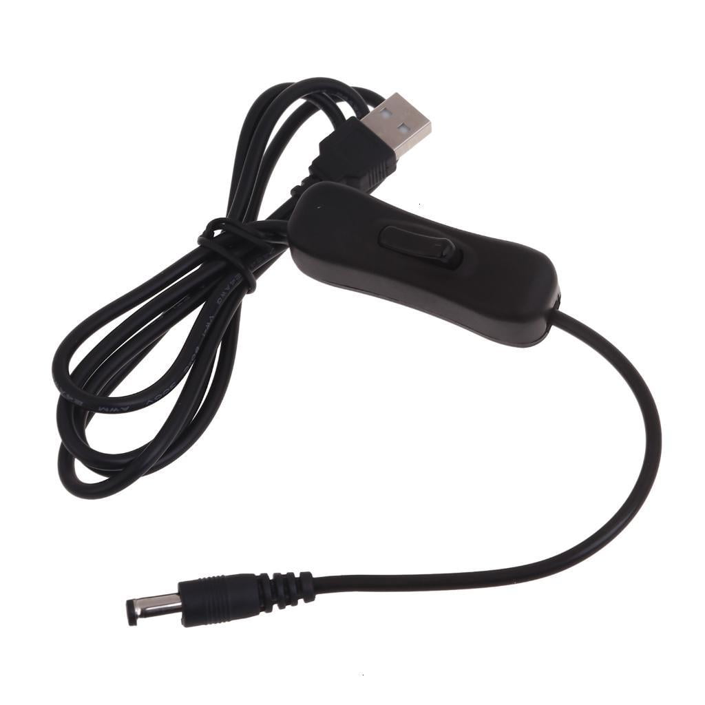 JNANEEI USB Male to 5.5x2.1mm Male DC5V Power Plug Connector Cable with ...