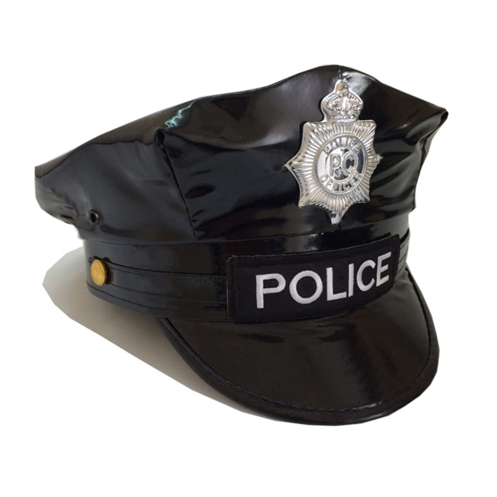 JNANEEI Uniform Hats for Police Officer Hat And Badge for Police ...