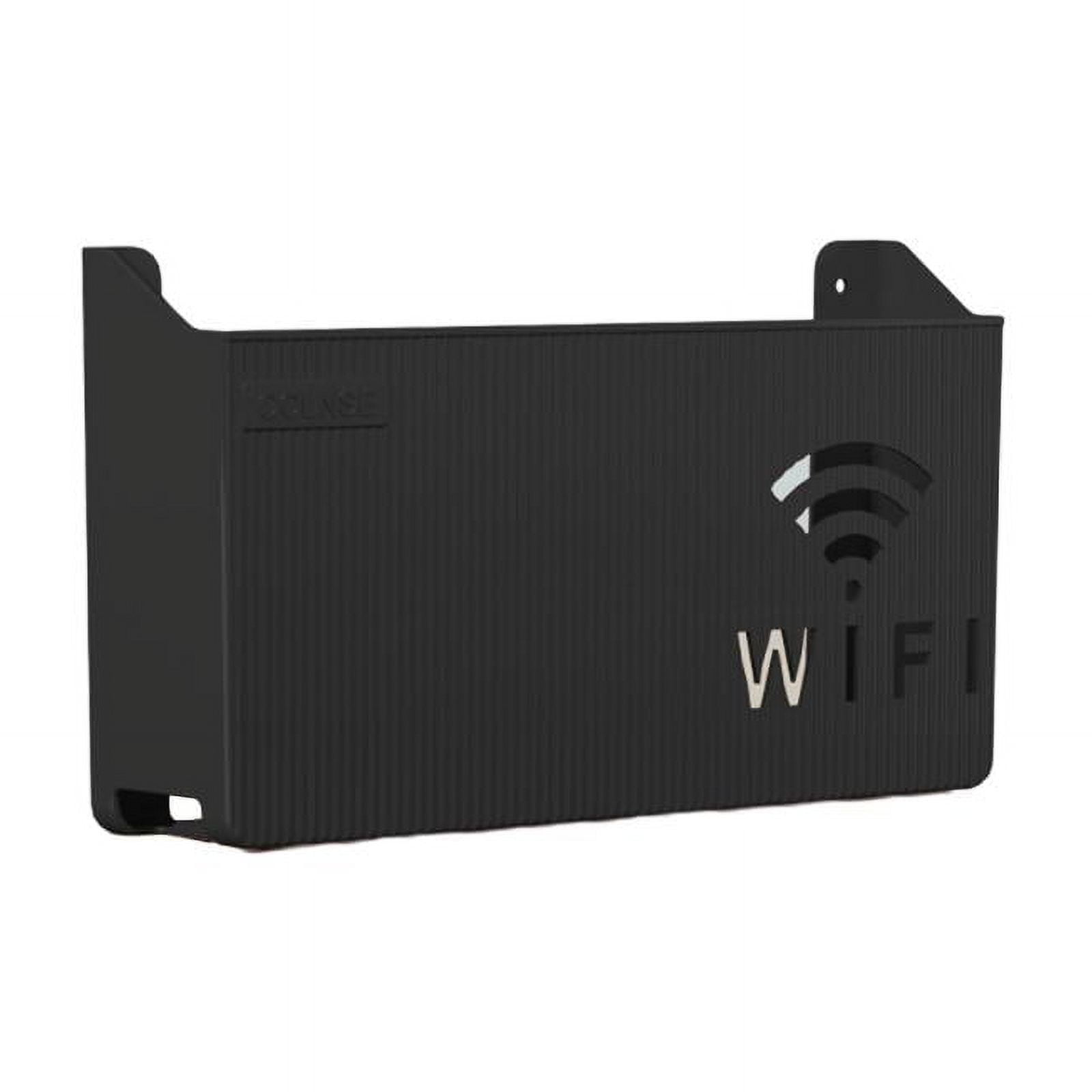JNANEEI Wall Mounted Wifi Router Storage Box Cable Power Plus Wire ...