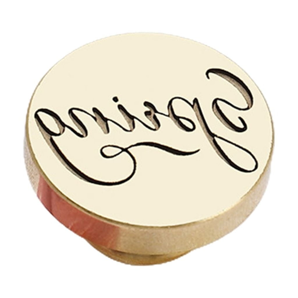 JNANEEI Wax Seal Stamp Head Replacement Brass Emboss Sealing Wax ...