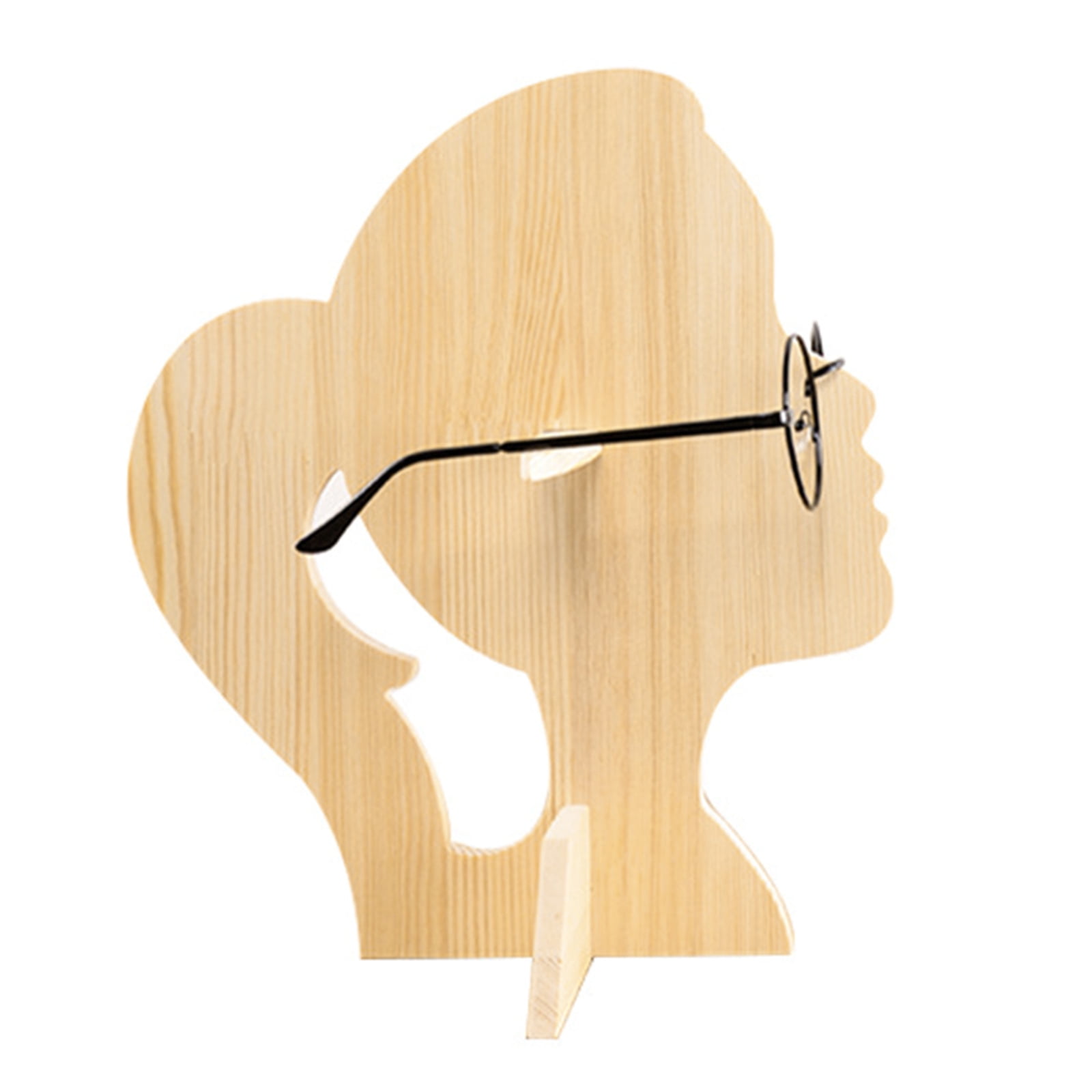 JNANEEI Wooden Glasses Display Shelf Wood Sunglasses Bracket Cabinet ...