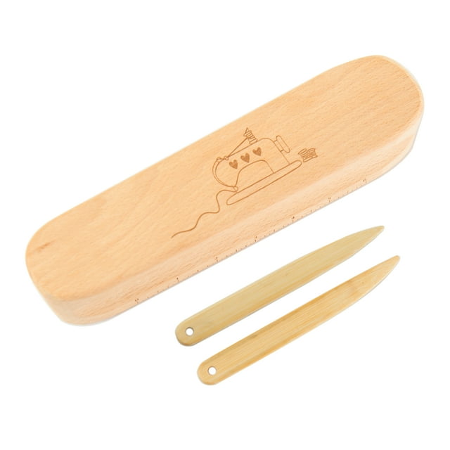 JNANEEI Wooden Tailors Clapper with Point Turner Presser Clearly Scaled ...