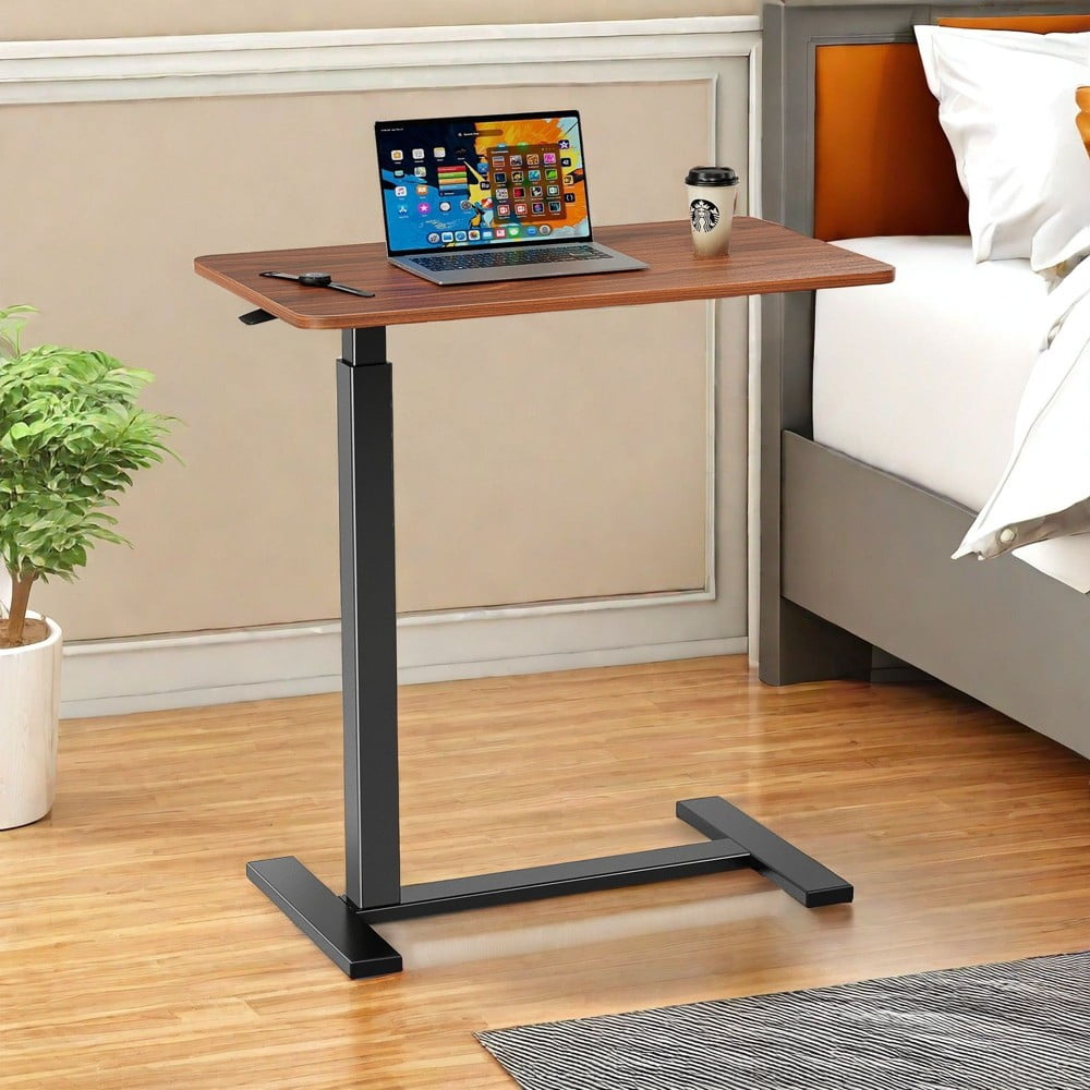 JNBOOMLIFE Desks Overbed Bedside Table with Wheels Mobile Standing Desk ...