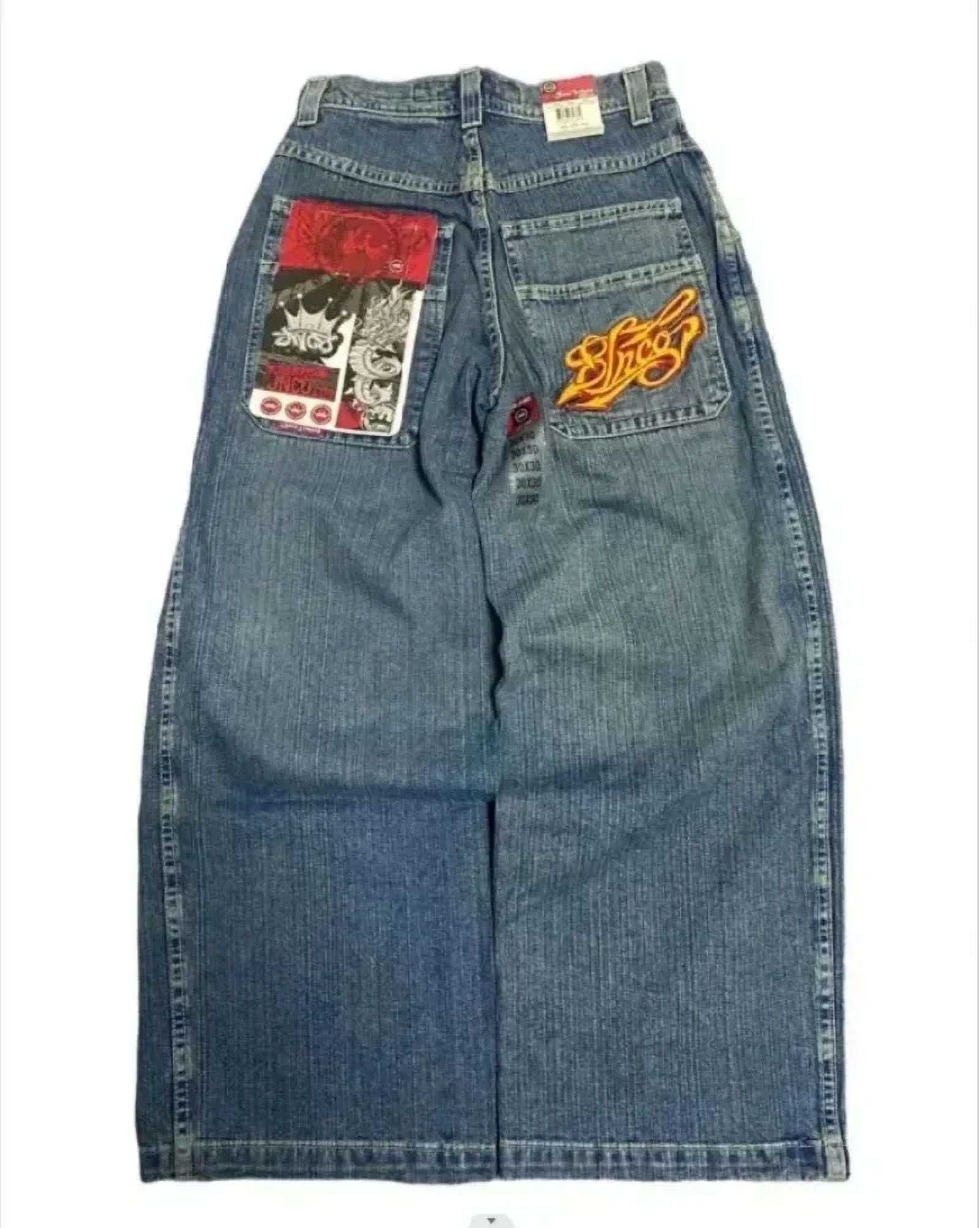 Jnco Jeans New Harajuku Hip Hop Retro Skull Graphic High Quality Baggy