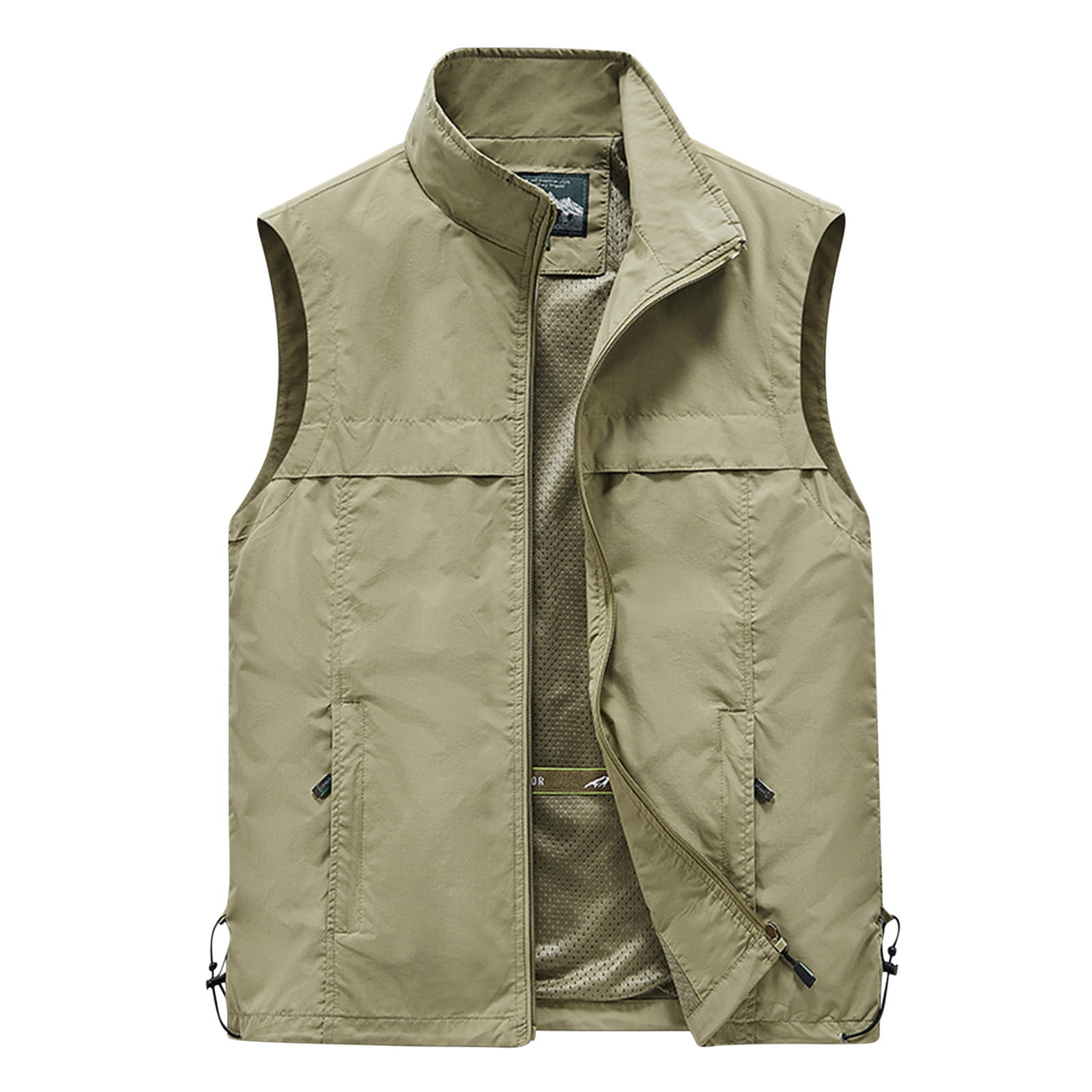 JNGSA Men'S Lightweight Softshell Vests Windproof Sleeveless Jacket For ...