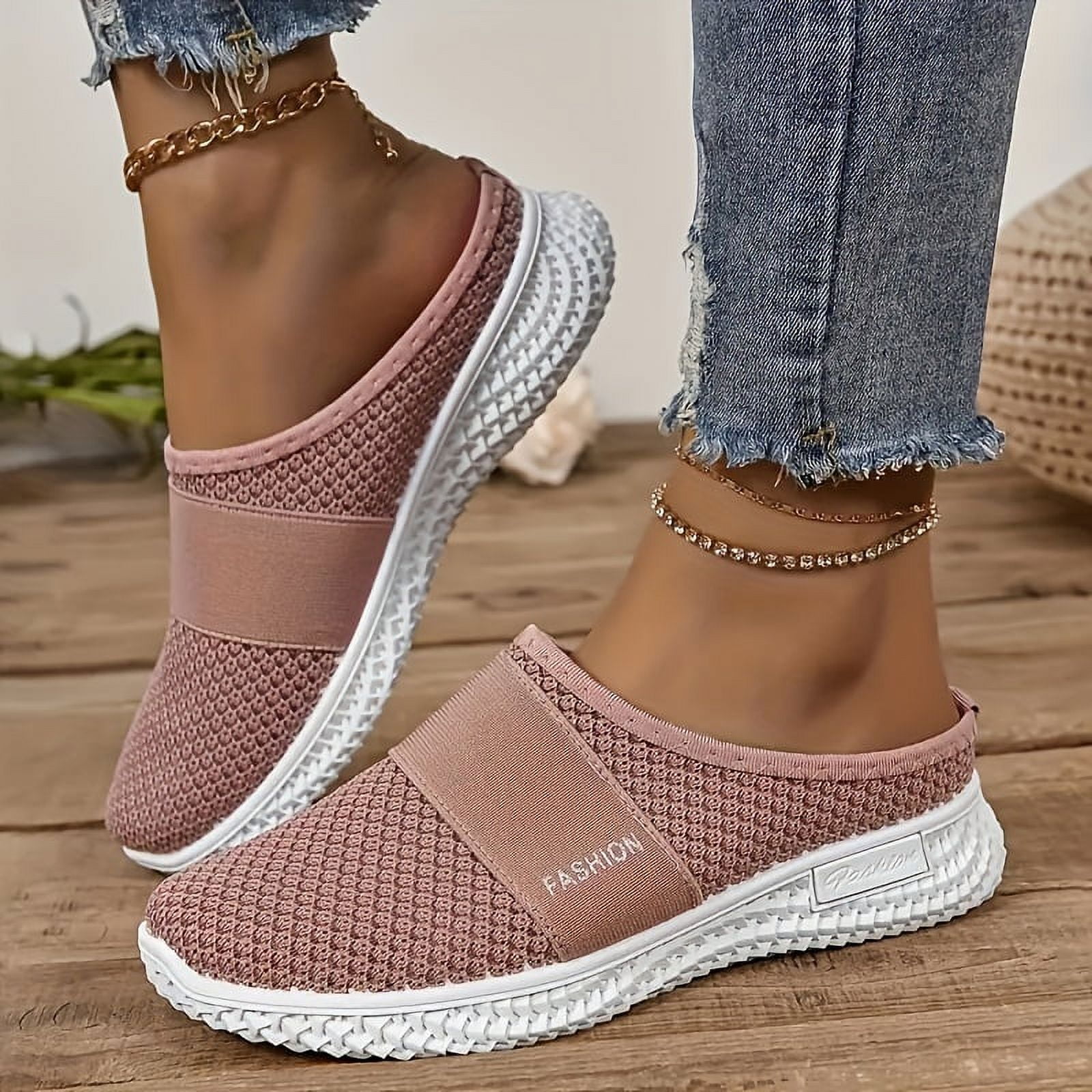 JNQLWL Comfortable Women‘s Soft Sole Platform Mules - Slip On Walking ...