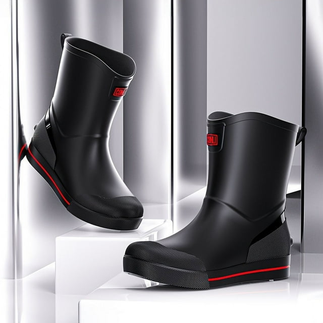 JNQLWL Durable Men‘s Low Top Solid Water Boots Perfect for Outdoor ...