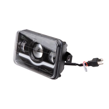 Rigid Industries 7" Round Black LED Headlights W/H13H4 /2 - Walmart.com