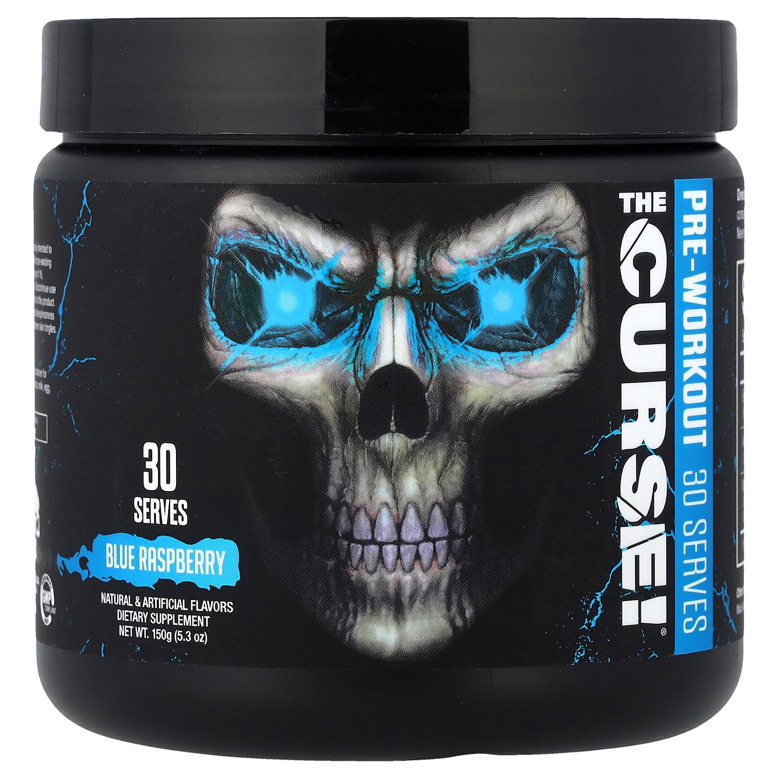JNX Sports The Curse!®, Pre-Workout, Blue Raspberry, 5.3 oz (150 g) - Walmart.com