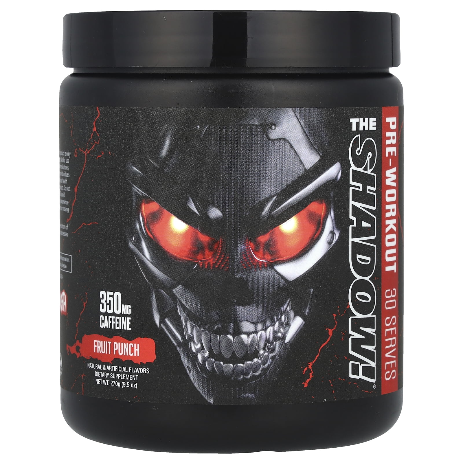 JNX Sports® The Shadow! Pre-Workout 350mg Caffeine Fruit Punch 30 ...