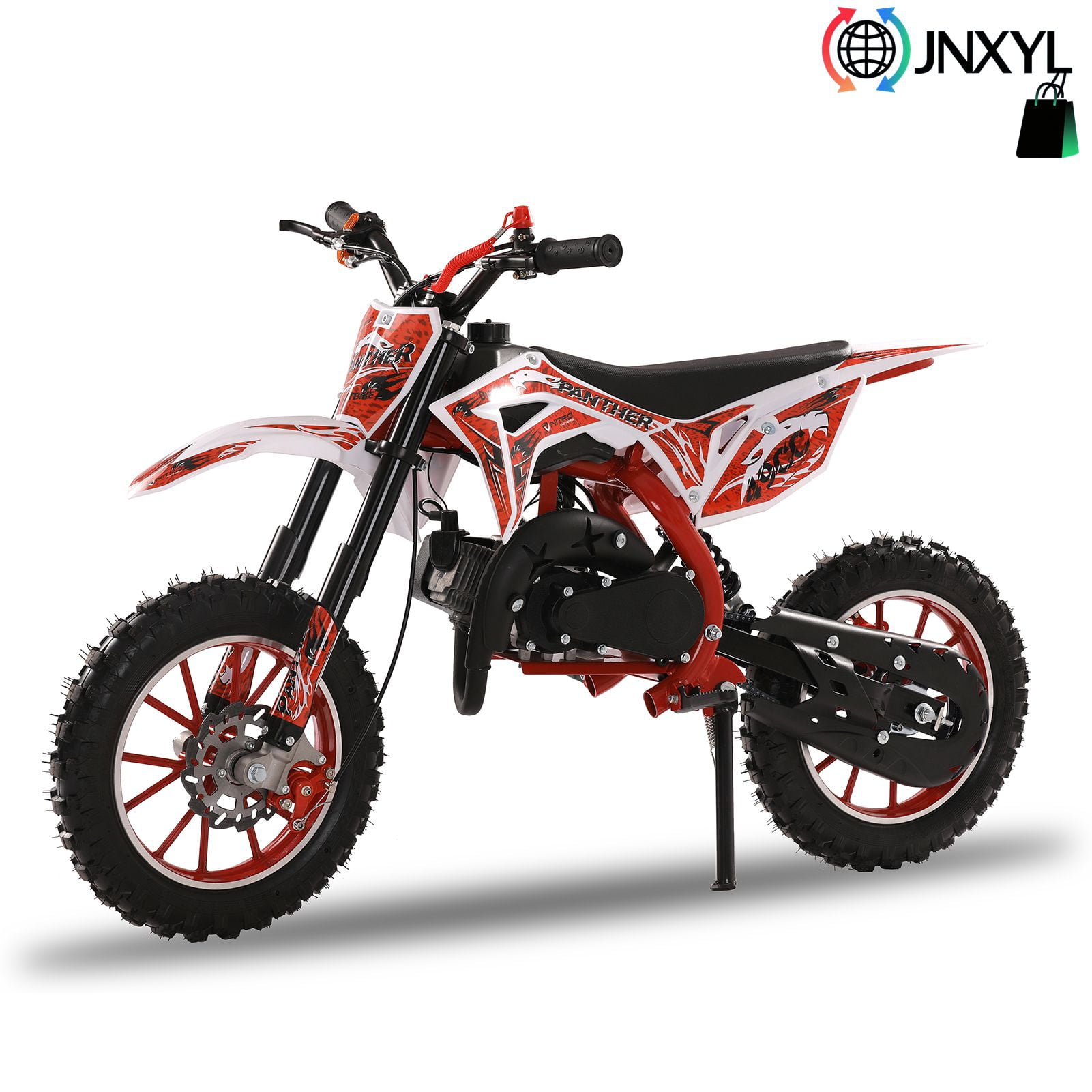 JNXYL 49CC Kids Dirt Bicycle, 2-Stroke Gas Powered Off Road Motorcycle ...