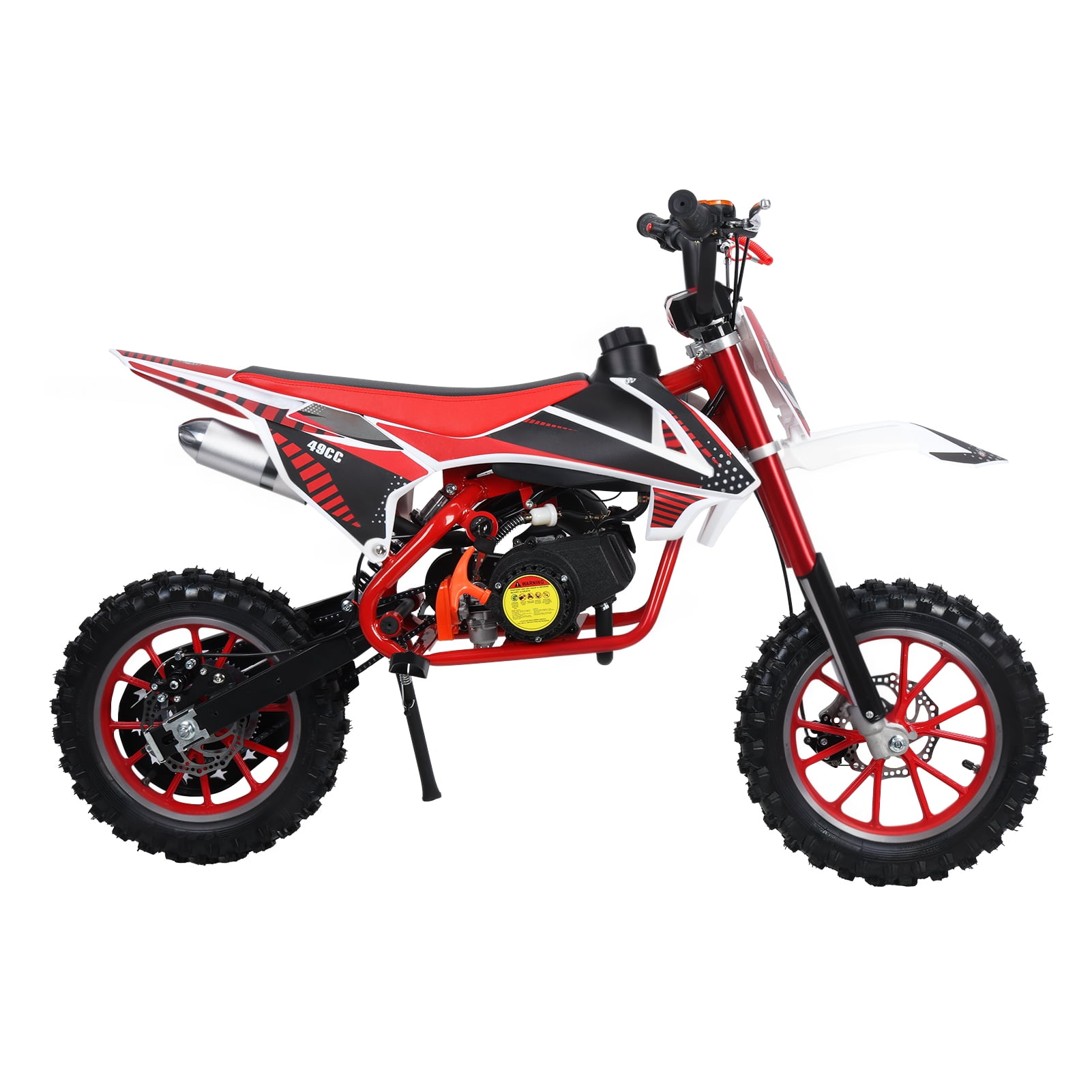 JNXYL 49cc 2-Stroke Kids Dirt Bike, Gas Power Motocross, Beach Off Road ...