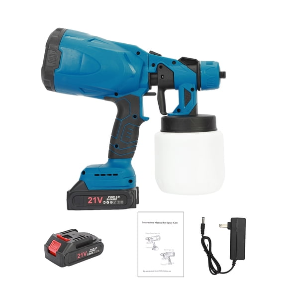 JNXYL Electric Handle Long-Spray Distance Paint Sprayer, 21 Volt, New ...