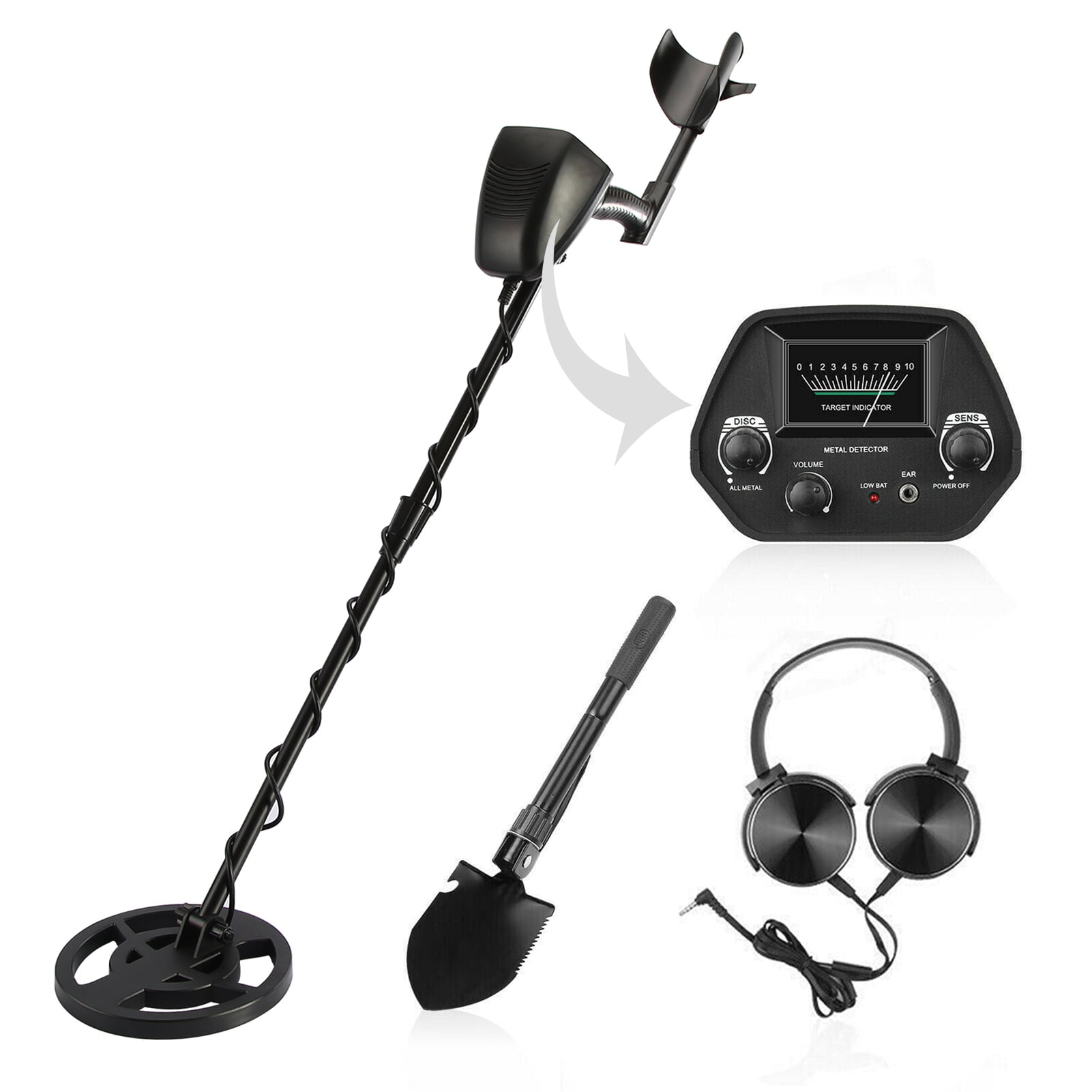 JNXYL GTX5030 Metal Detector Waterproof IP68 with 32-48inch Adjustable ...