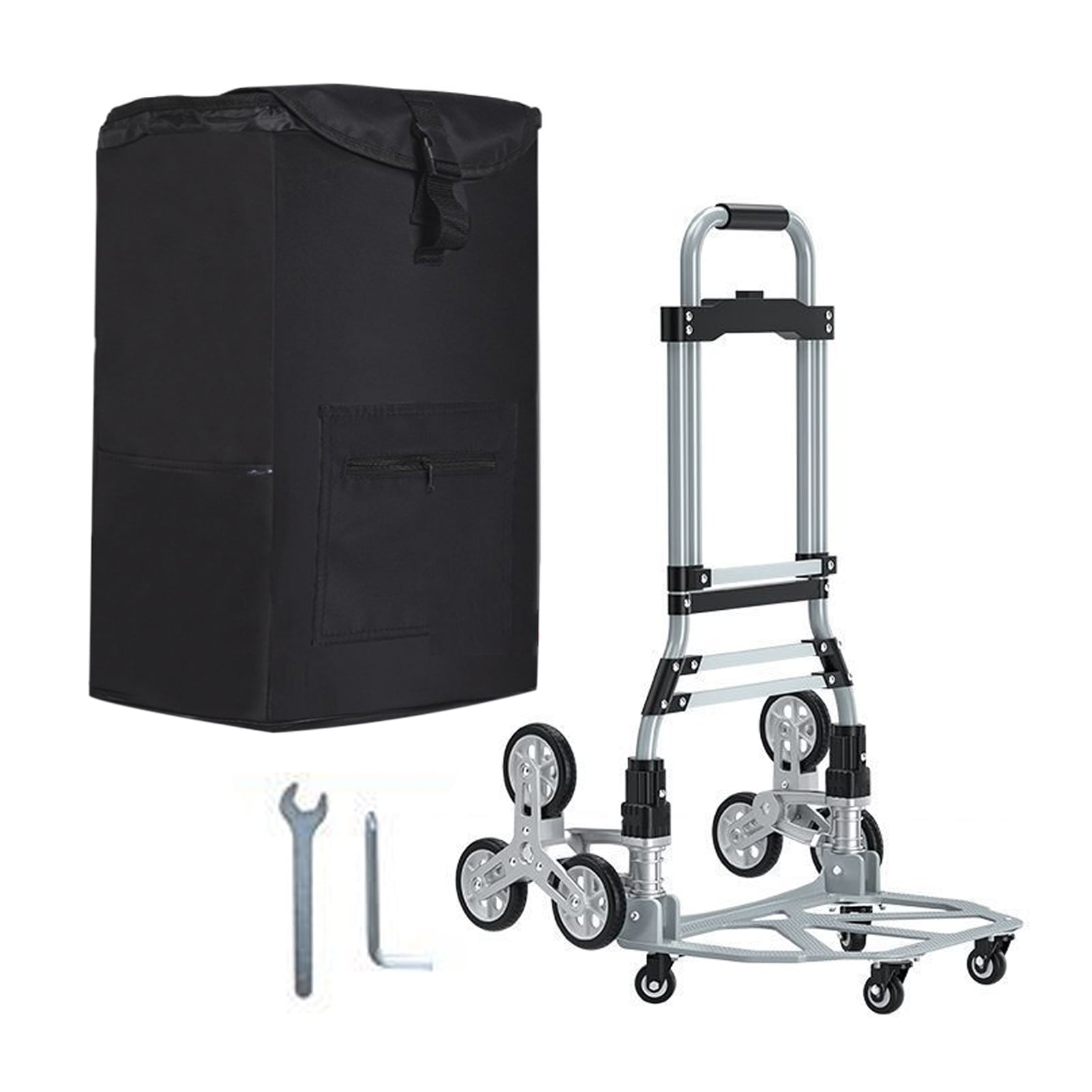 JNXYL Heavy Duty Trolley with Telescoping Handle Strong Load-bearing ...