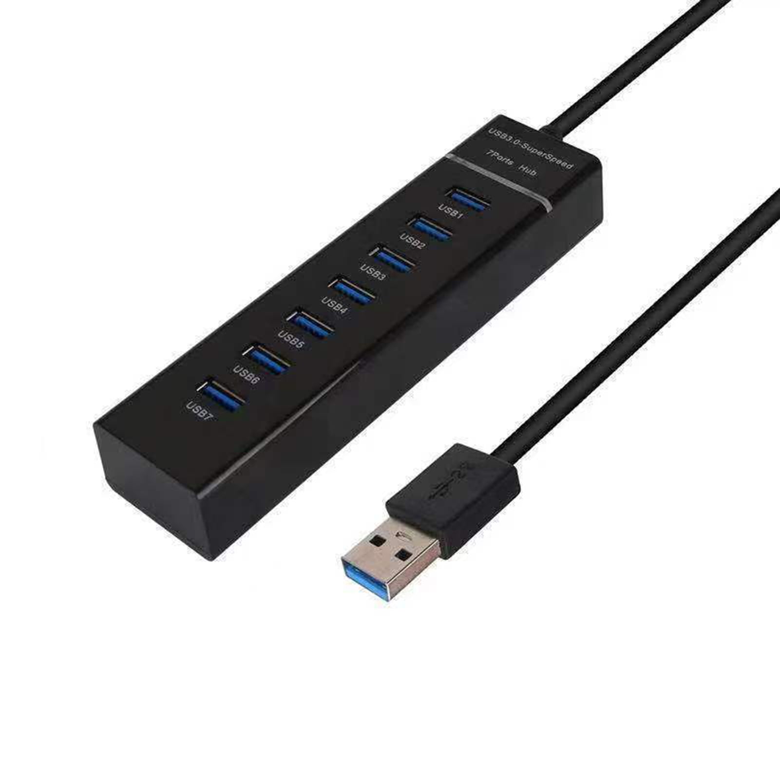 JNYSJ 7-Port USB3.0 Adapter Splitter Hub Plug Play Hot Plugging Data ...