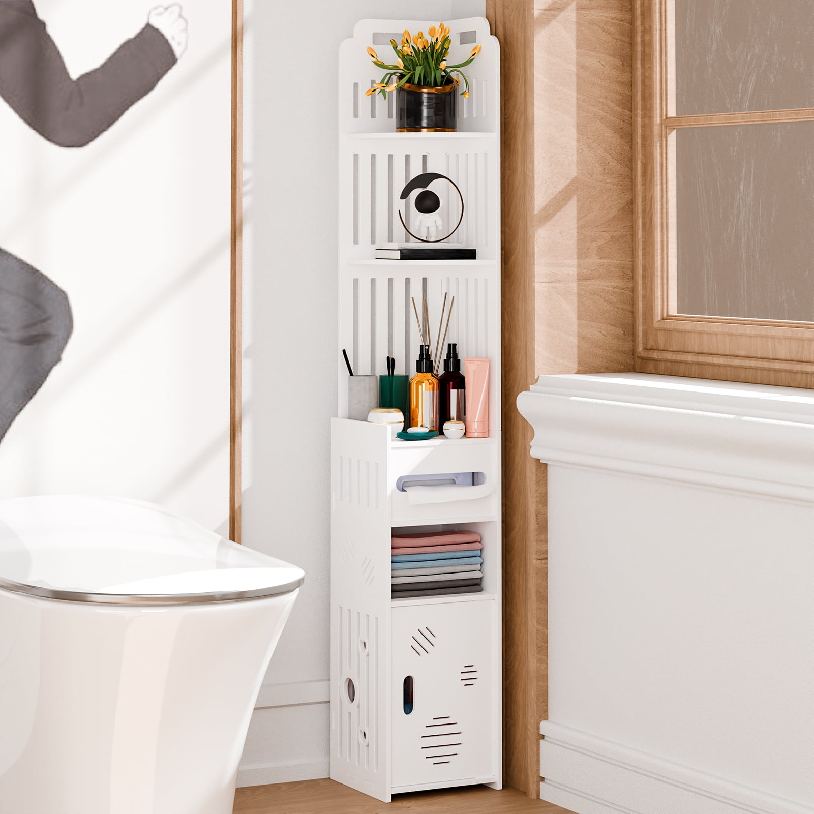 JNYSJ Bathroom Cabinet, Storage Cabinet for Small Spaces, Over The ...