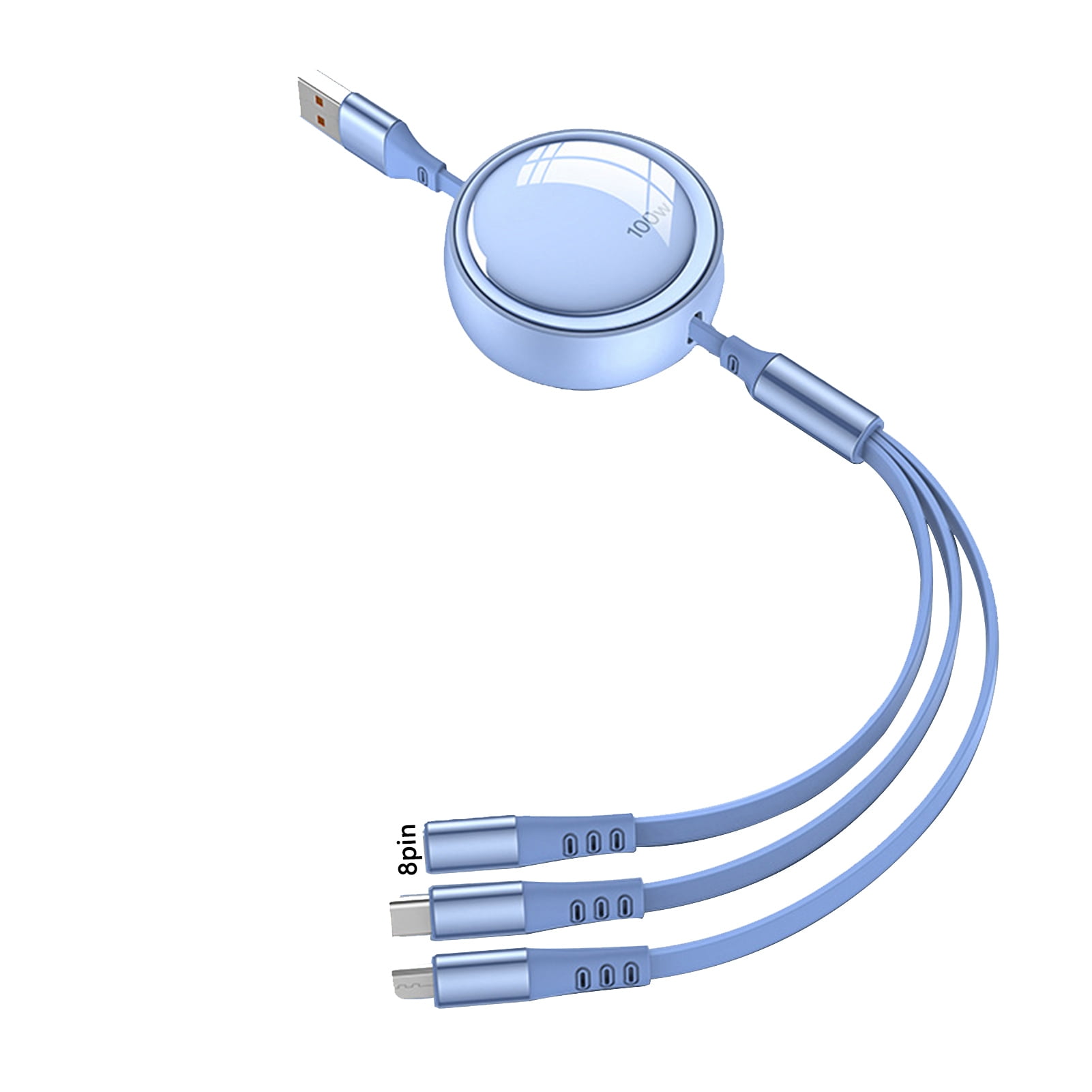 JNYSJ Charging Cable 3-in-1 Anti-winding Retractable 100W Fast Charging ...