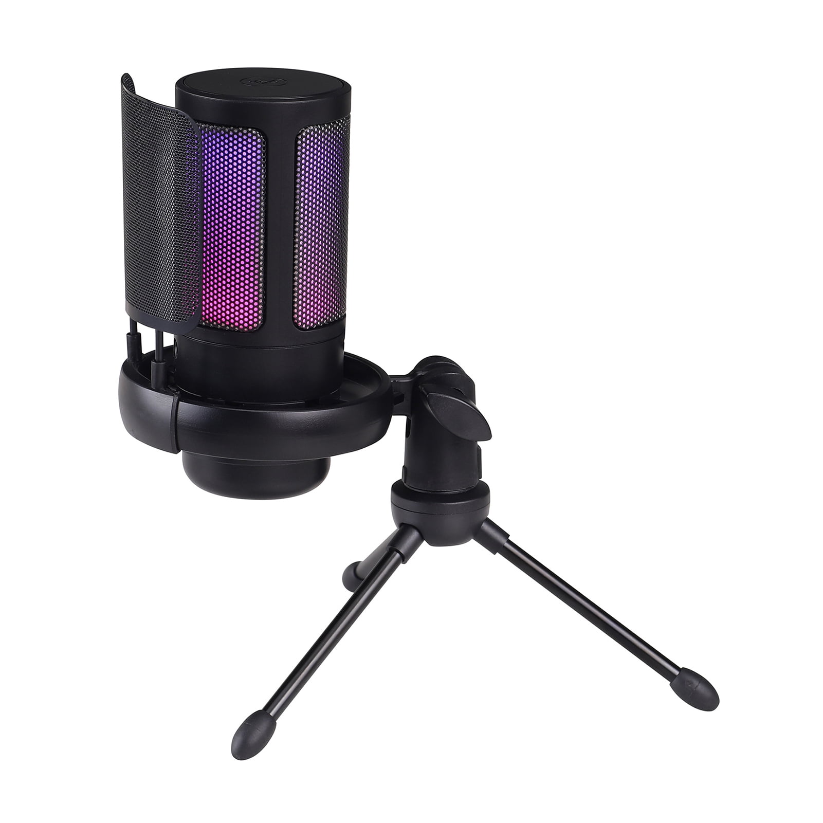 JNYSJ Gaming Microphone with Tripod Stand Noise Reduction RGB Breathing ...