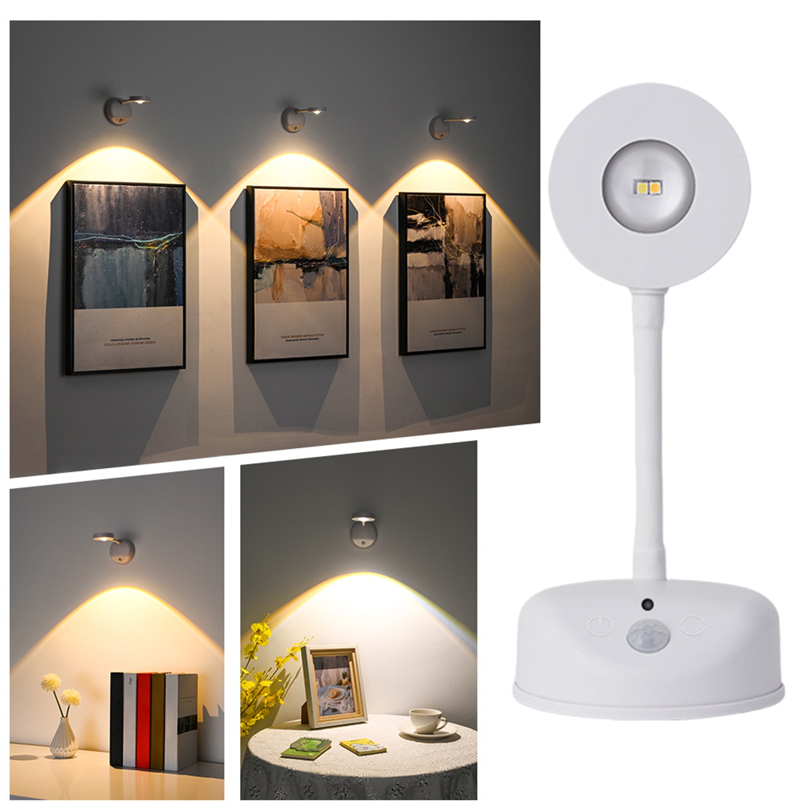 JNYSJ Remote Control Sensor Light, Touch Control Wall Light,1200mAh ...