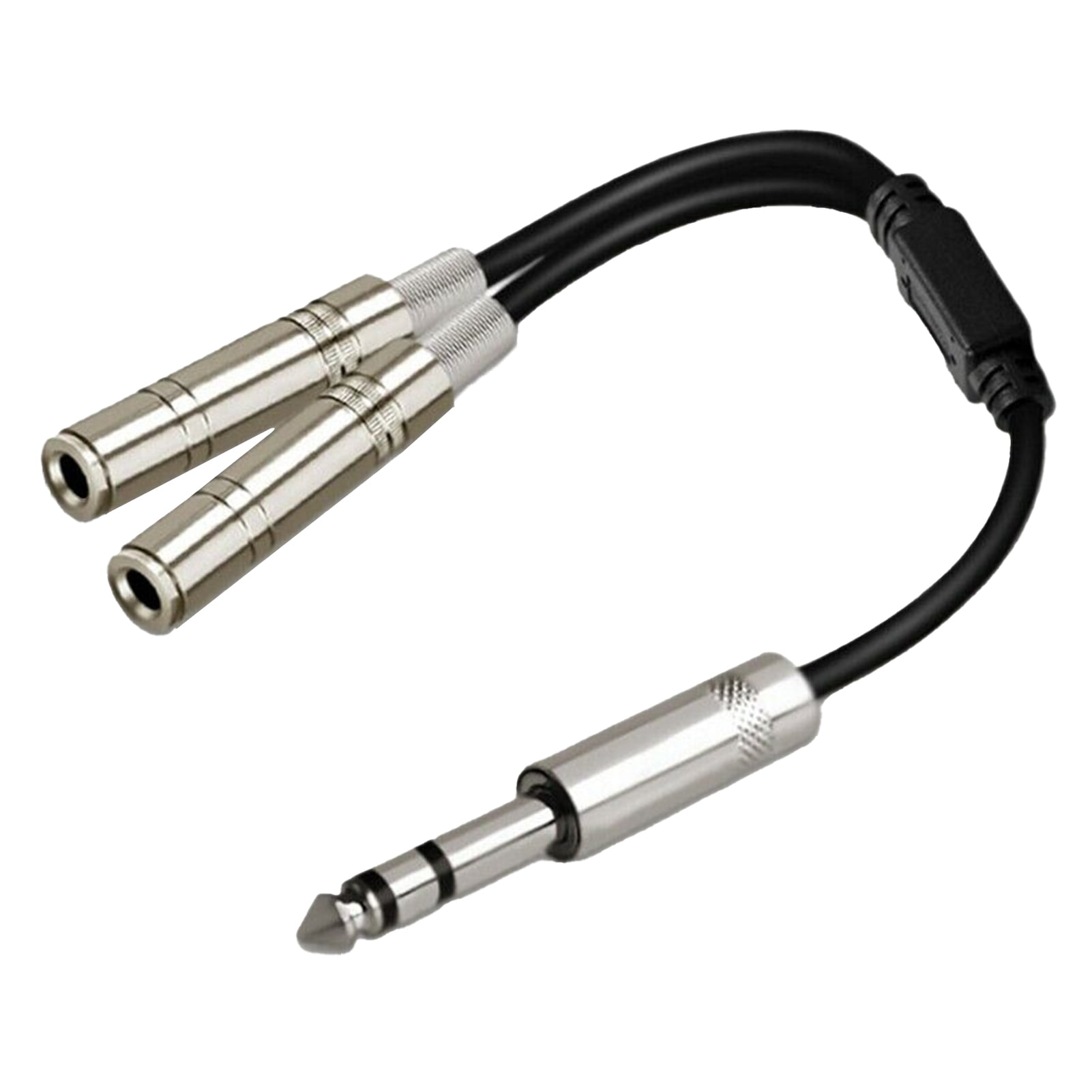 JNYSJ Splitter Cable Portable Plug Play PVC 6.35mm Male to Dual Female ...