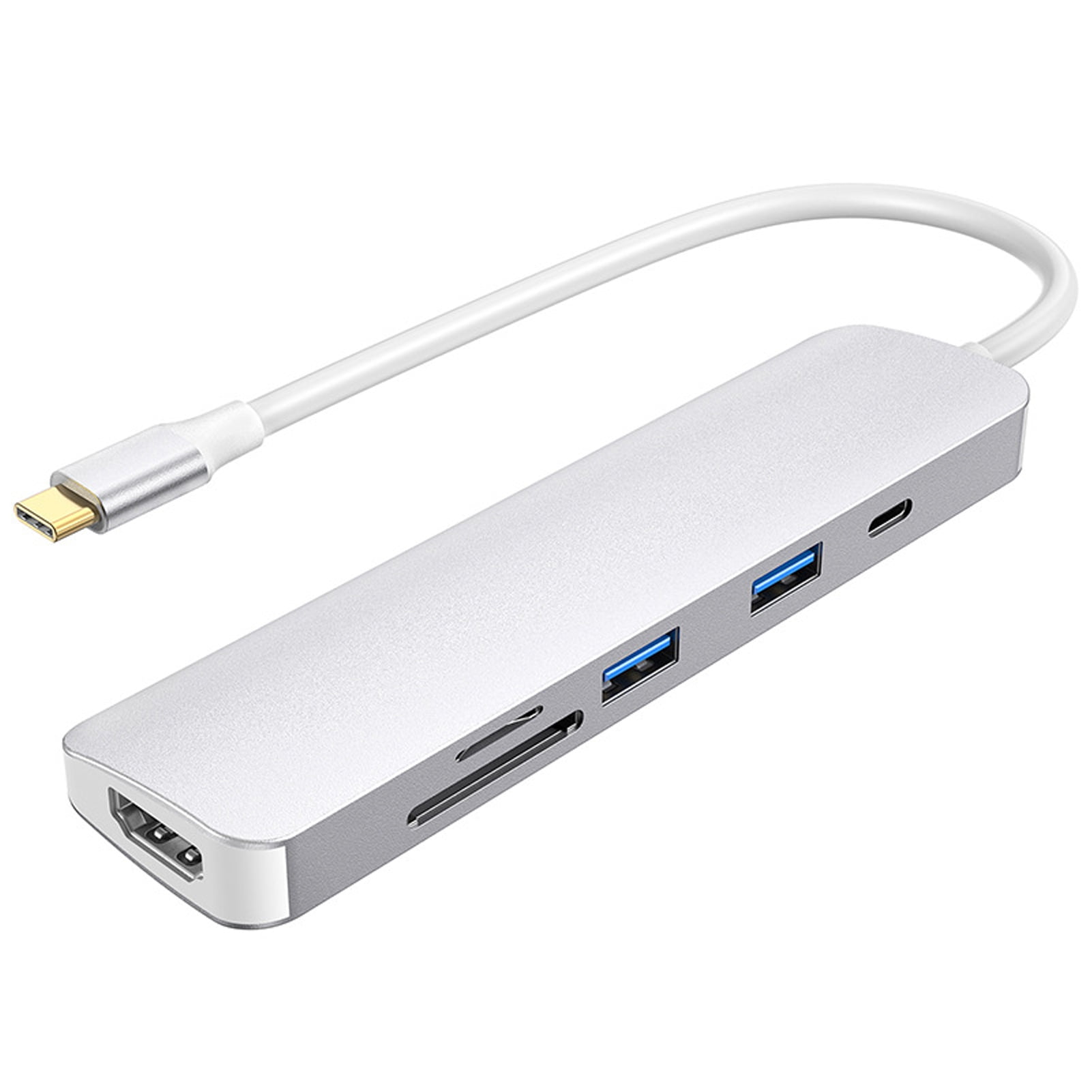 JNYSJ USB-C Hub Multifunctional Docking Station 4K -compatible USB3.0 SD/TF Card Reader 100W PD ...