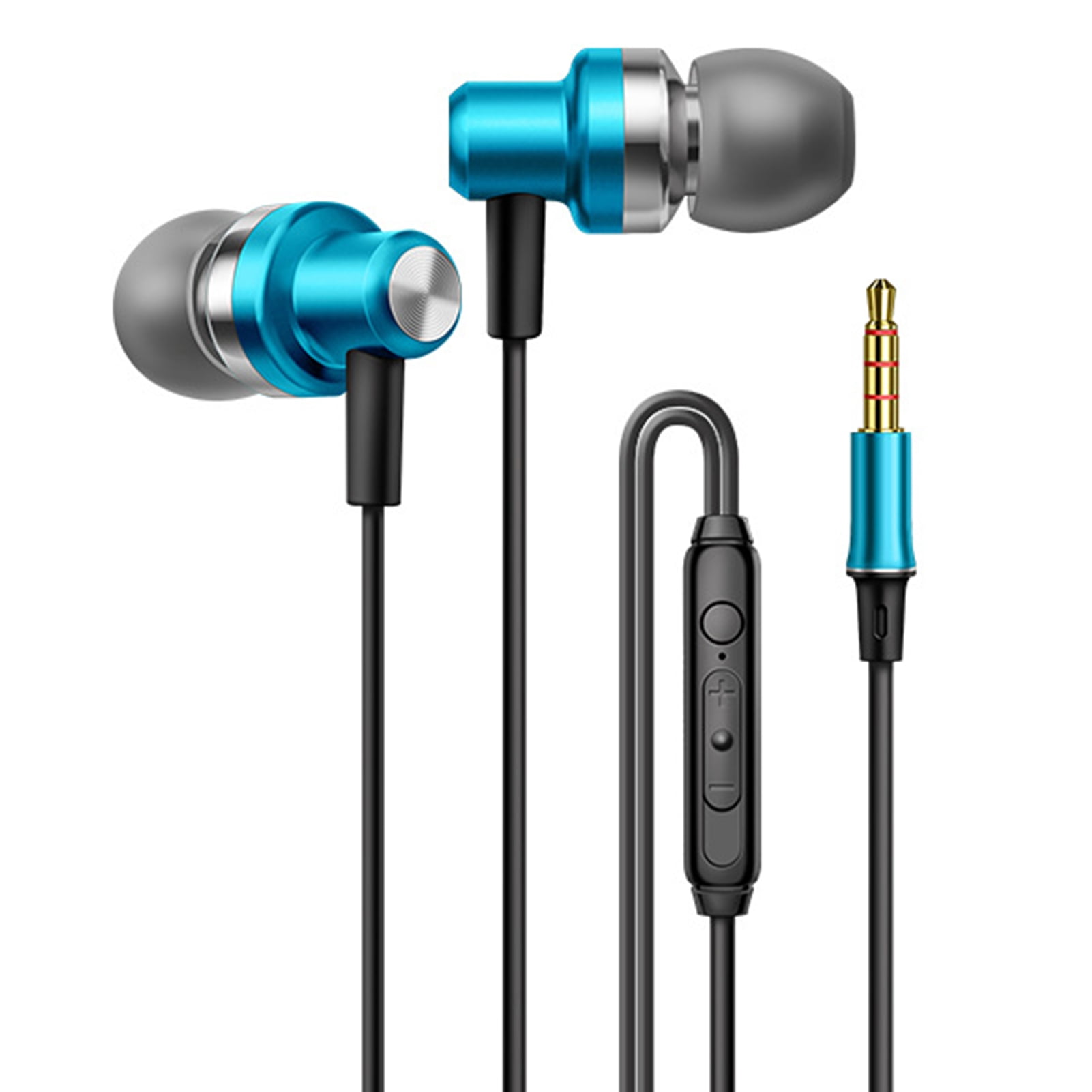 JNYSJ V3 Wired Earbud Wire Control Plug Play Stereo Surround Noise ...