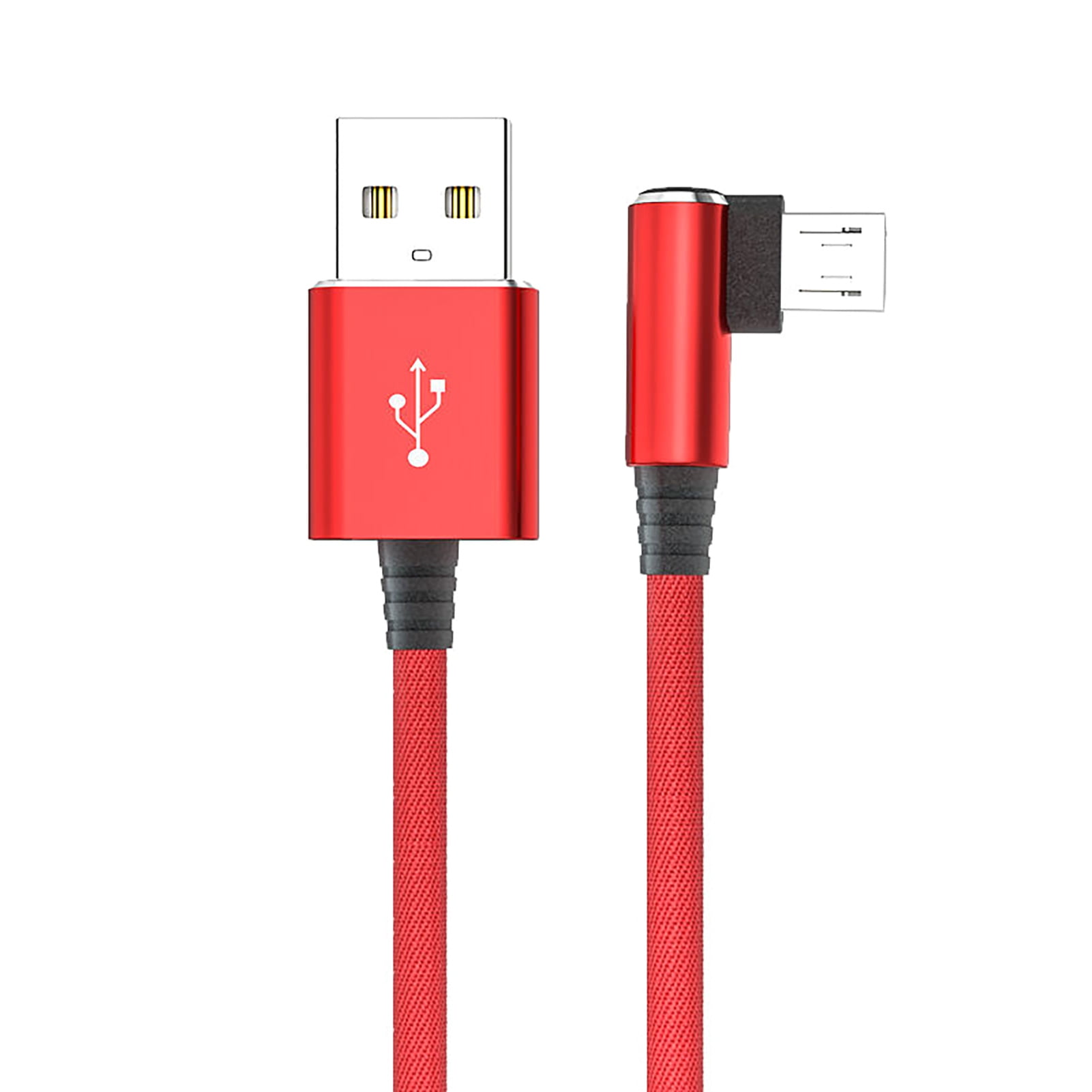 JNYSJ V8 Data Cable 90 Degrees Elbow Fast Charging Plug Play Micro USB ...