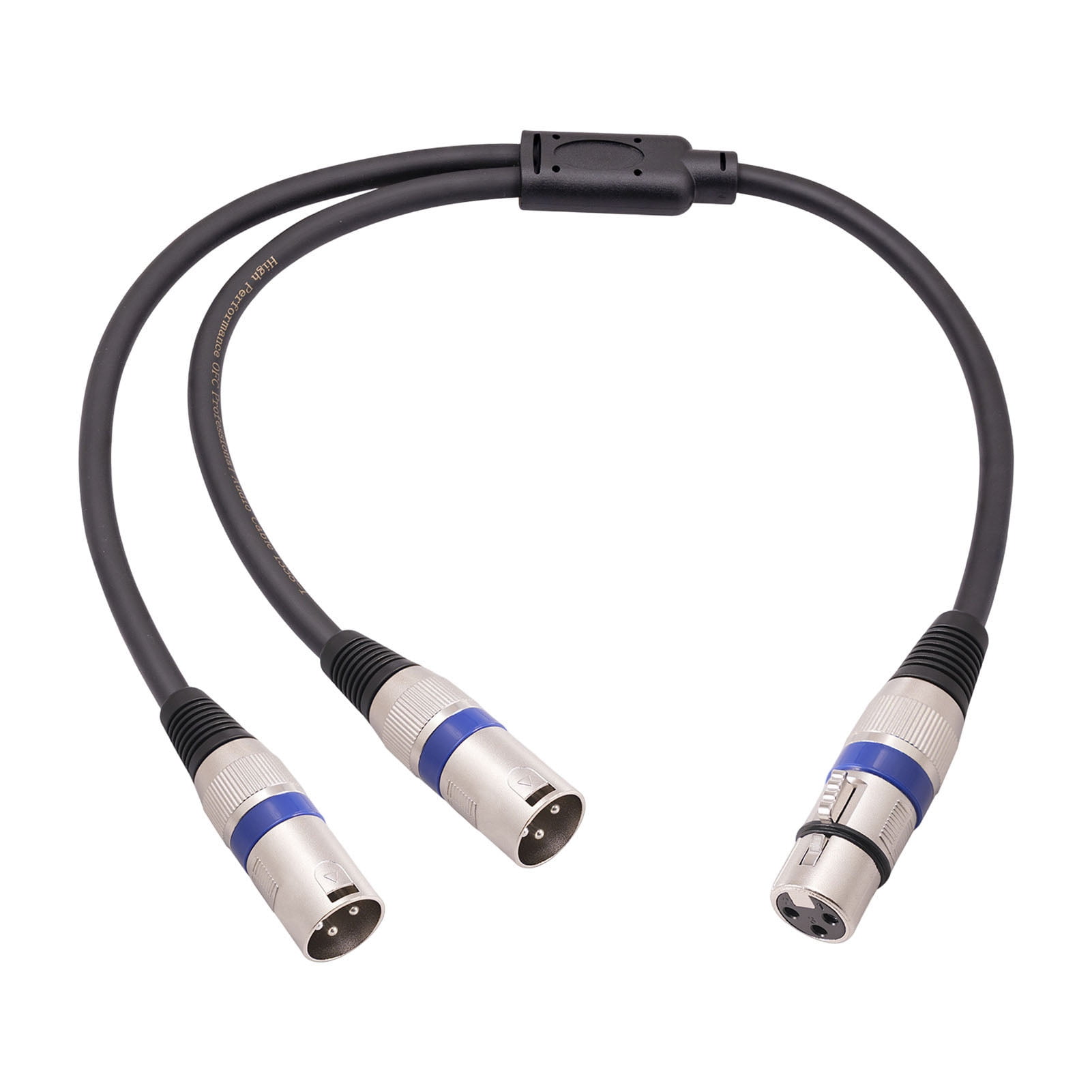 JNYSJ XLR Y-Splitter Cable XLR Male to Dual XLR Female Y-Splitter 3Pin ...