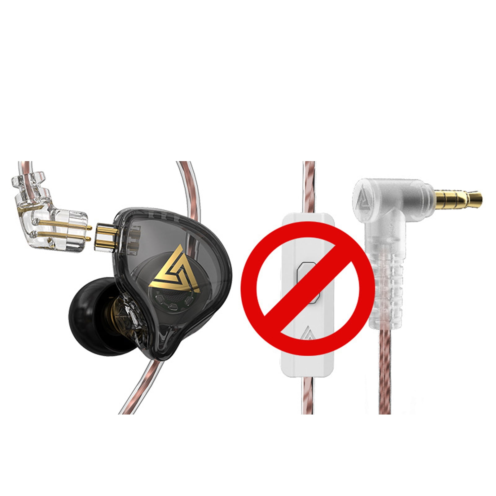 JNYSJ for QKZ AK6 PLUS In-ear Earphone Line Control Moving-coil Mega ...