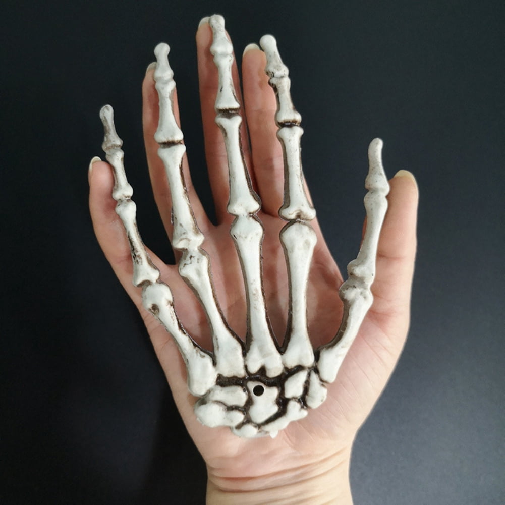JNYSJB 2Pcs Halloween Skeleton Human Hand Bone Party Haunted House ...