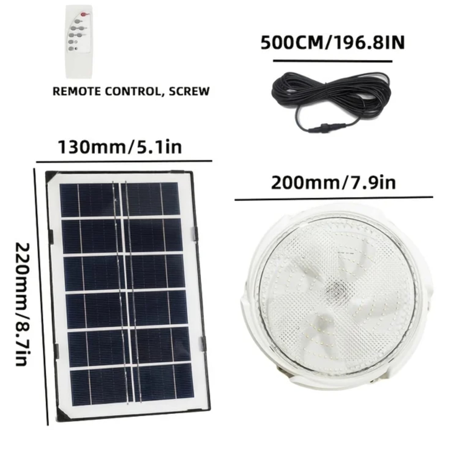 JNZHUA Bright and Dimmable Solar Ceiling Lights - Enhance Your Home ...