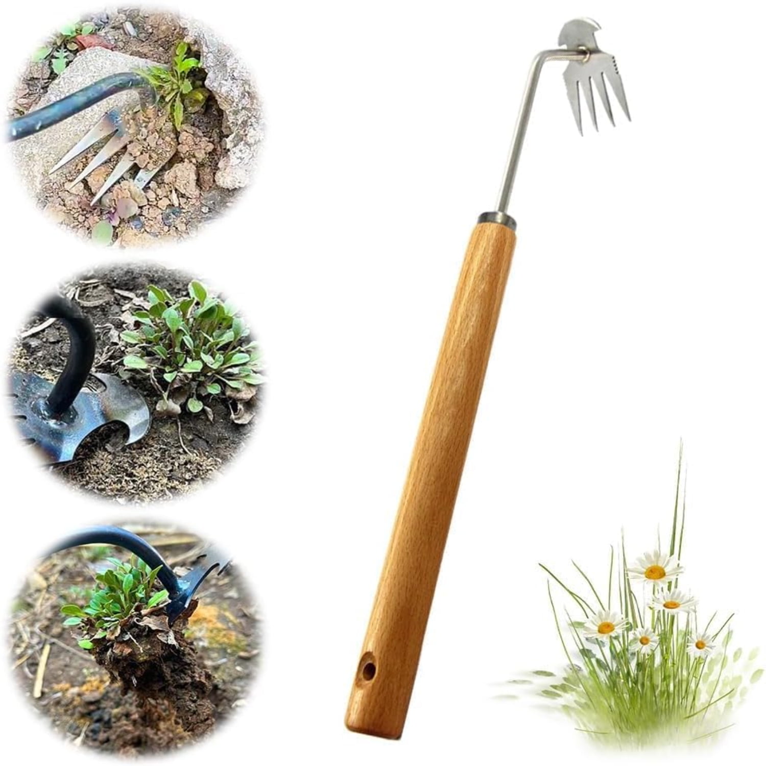 JNZOUHA Efficient New 2024 FUSCOTO Stainless Steel Hand Weeding Tool ...