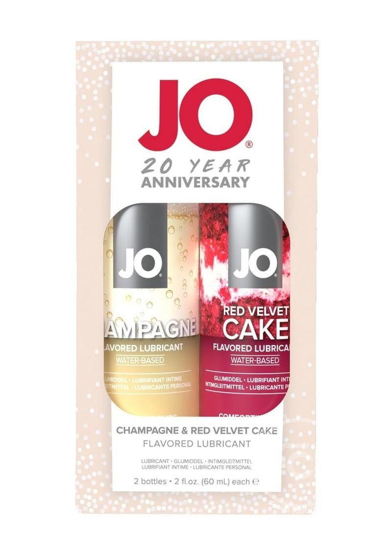 JO 2 Pack Water Based Personal Lubricant, Limited Edition 20th Anniversary Gift Set, Liquid 2 oz ...