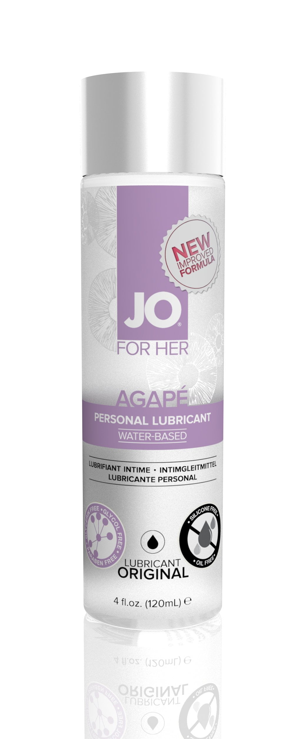 JO Agape Natural Water-Based Personal Lubricant, Sensitive Skin, pH ...