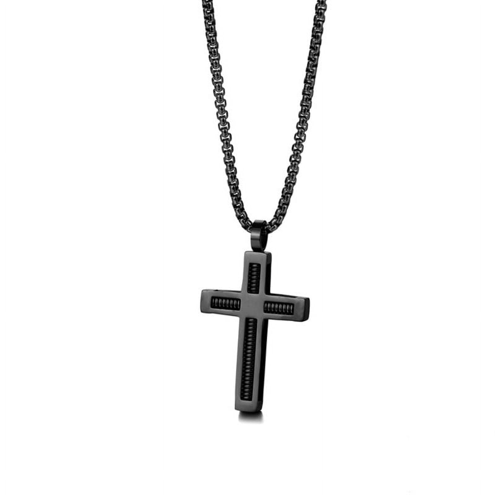 JO WISDOM Cross Necklace 316L Stainless Steel Titanium Steel Cross ...