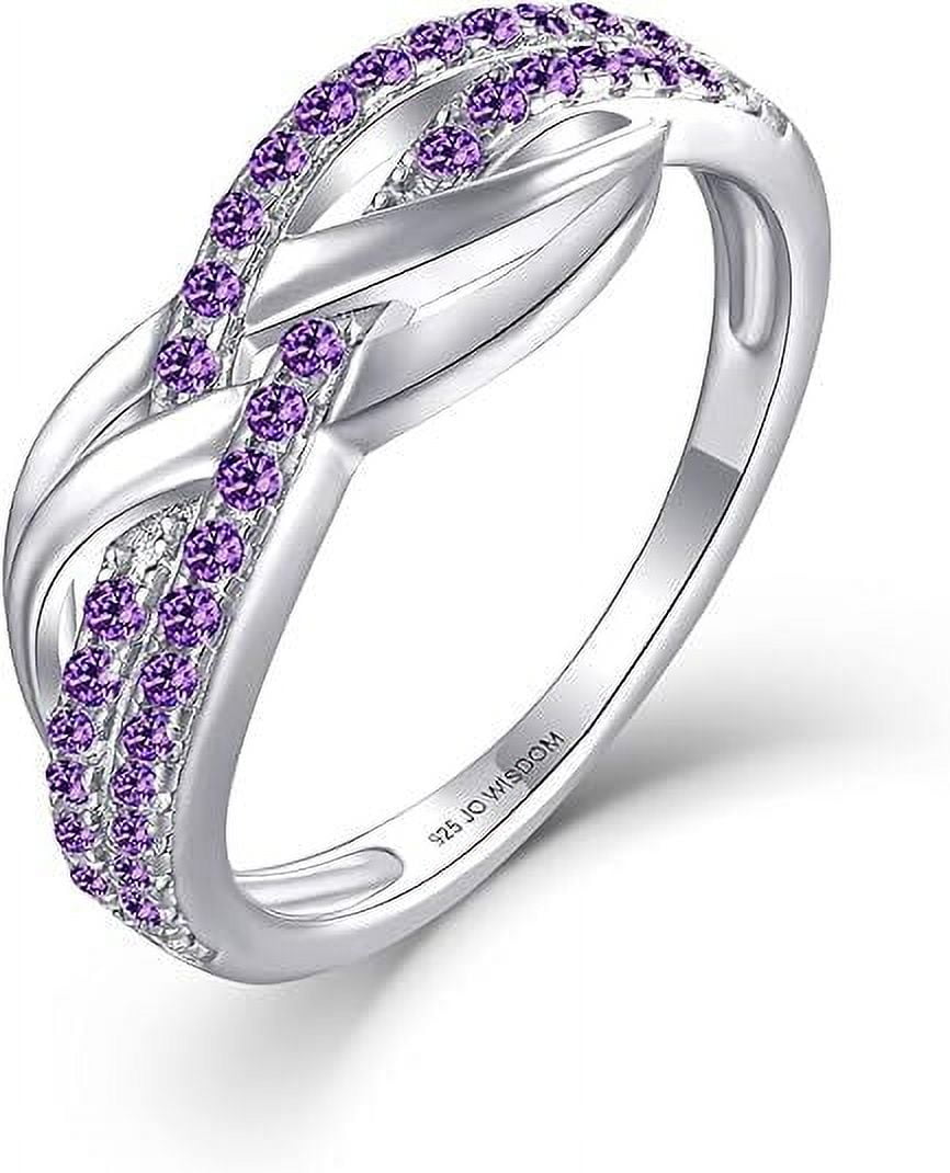 JO WISDOM Women Celtic Knot Rings,Criss-Cross X Shape Promise Rings for ...