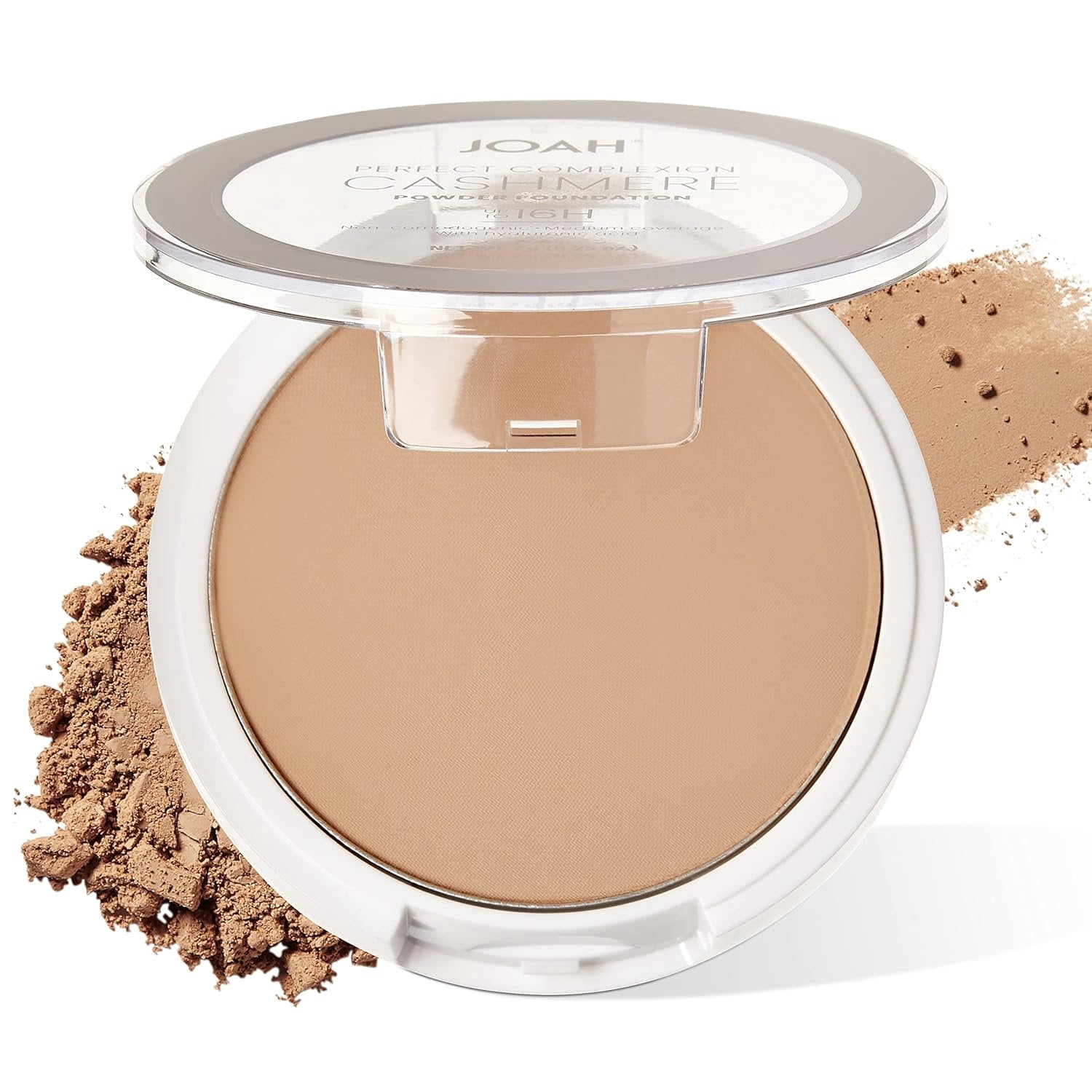 JOAH Perfect Complexion Cashmere Powder Foundation, Medium Face ...